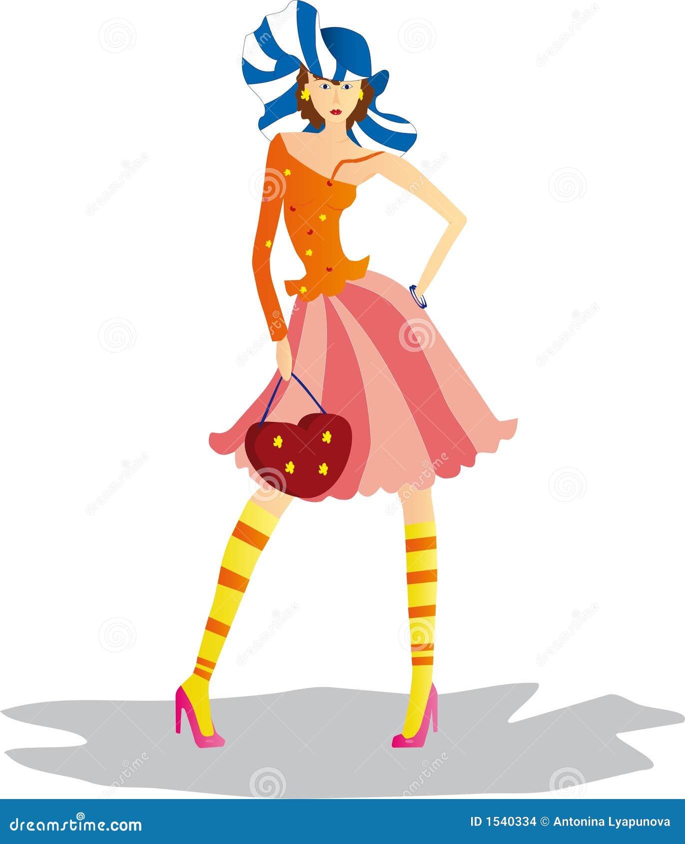 Super Skinny Lady Clipart