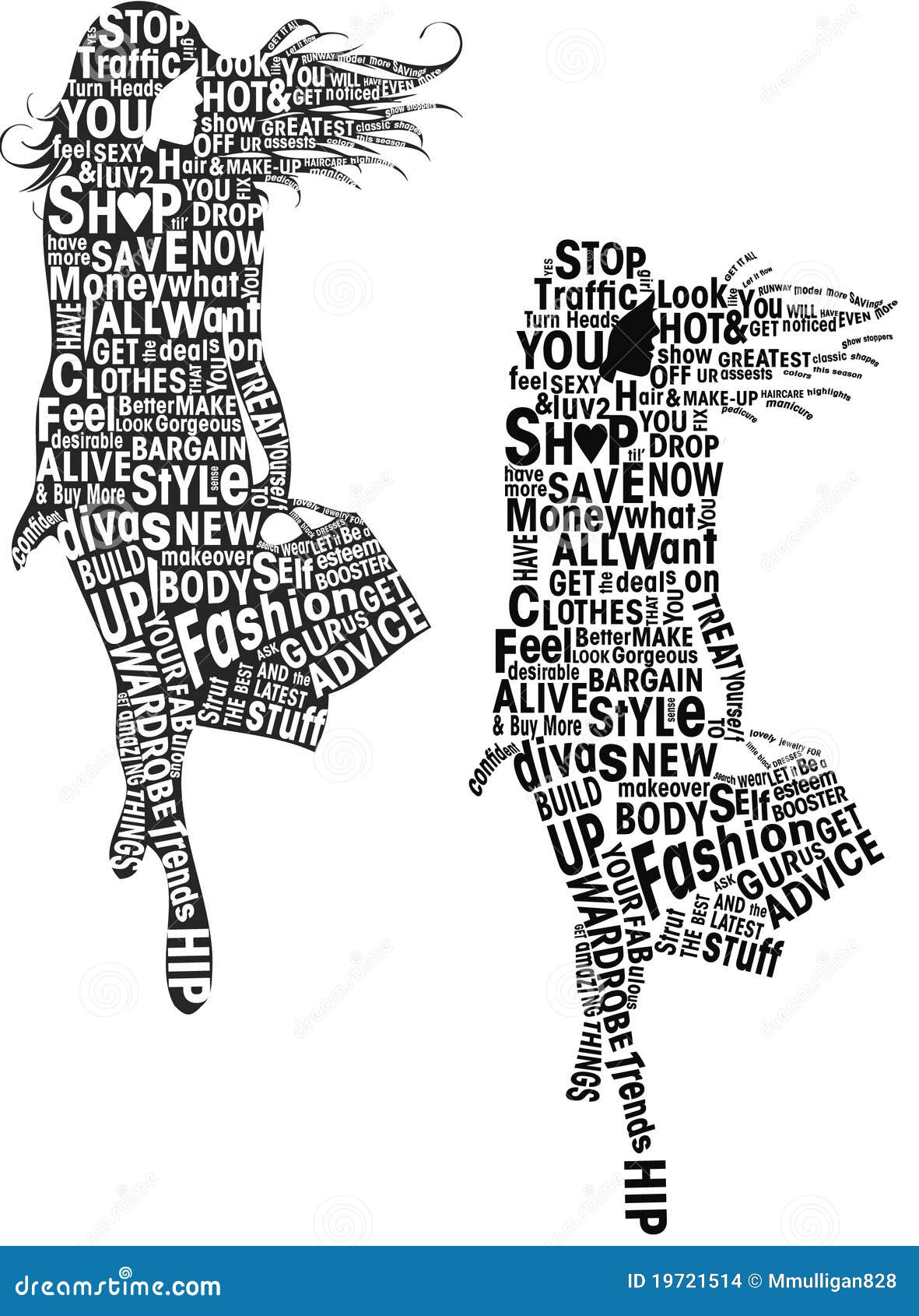 Fashion Girls Typography stock vector. Illustration of invitation ...