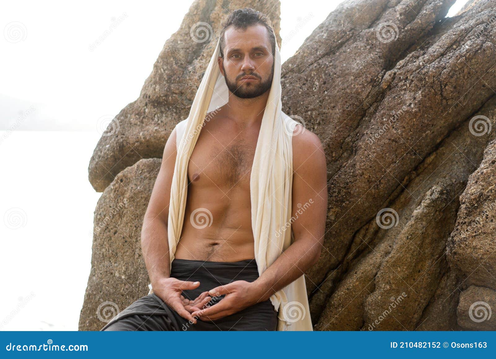 Fashion Guy on the Beach at Sunset Stock Photo - Image of caucasian ...