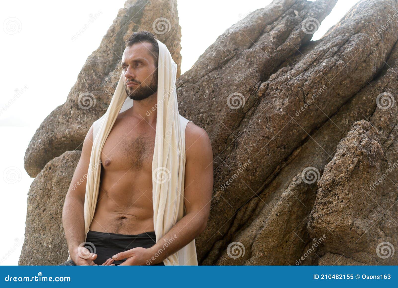 Fashion Guy on the Beach at Sunset Stock Image - Image of male, happy ...