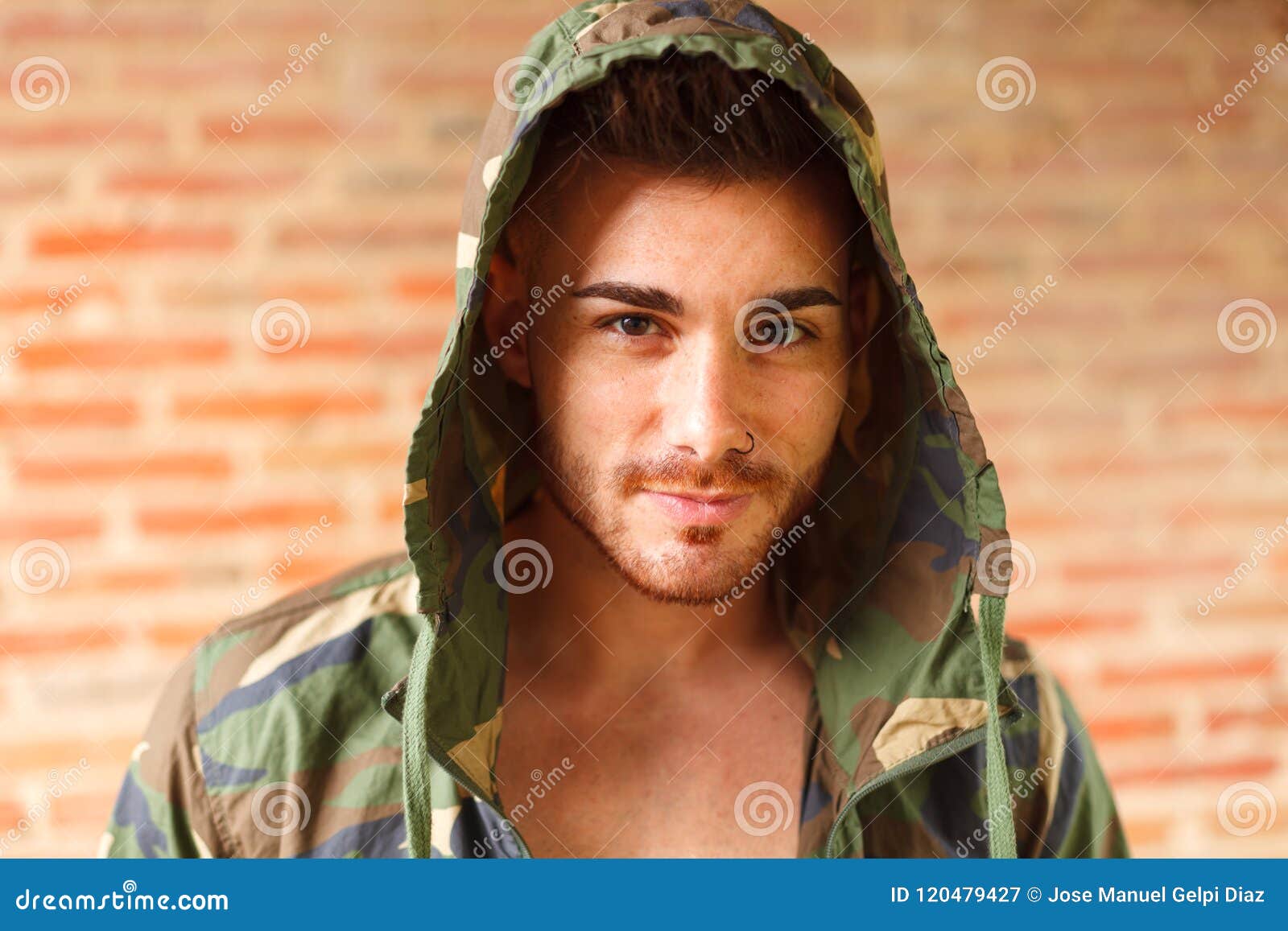 Fashion Guy with Green Jacket L Stock Image - Image of male, modern ...