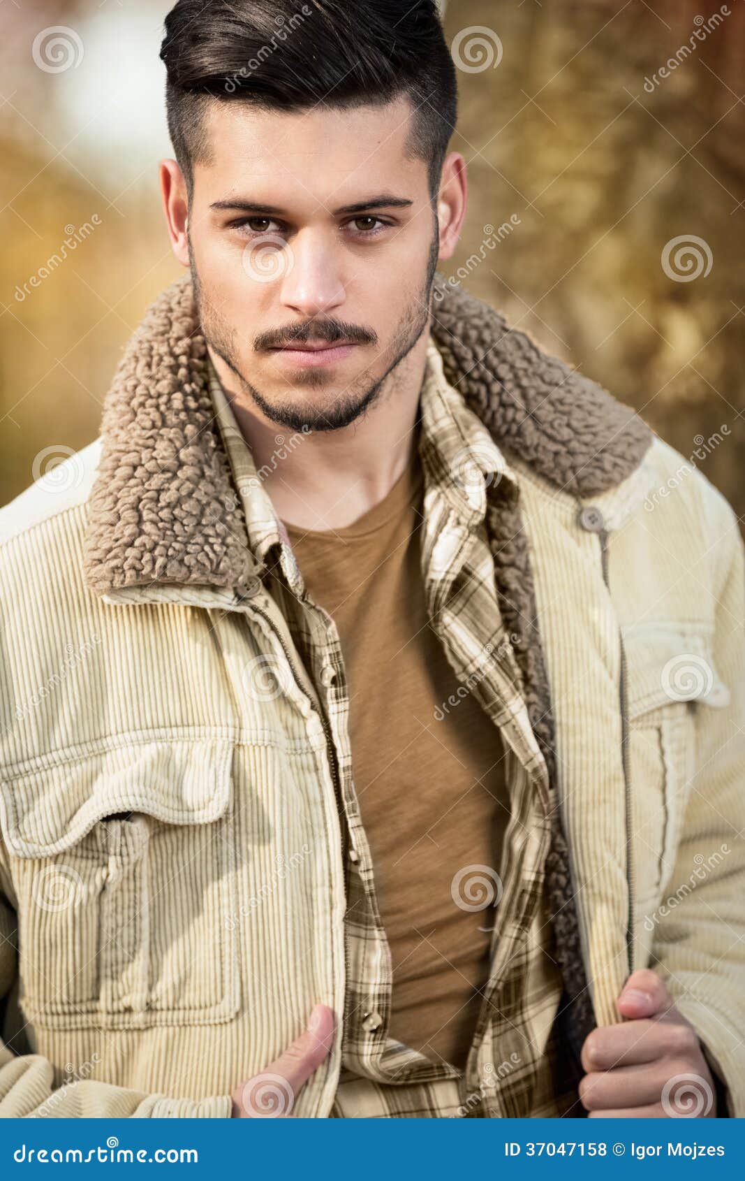 Fashion handsome man stock photo. Image of park, fresh - 37047158