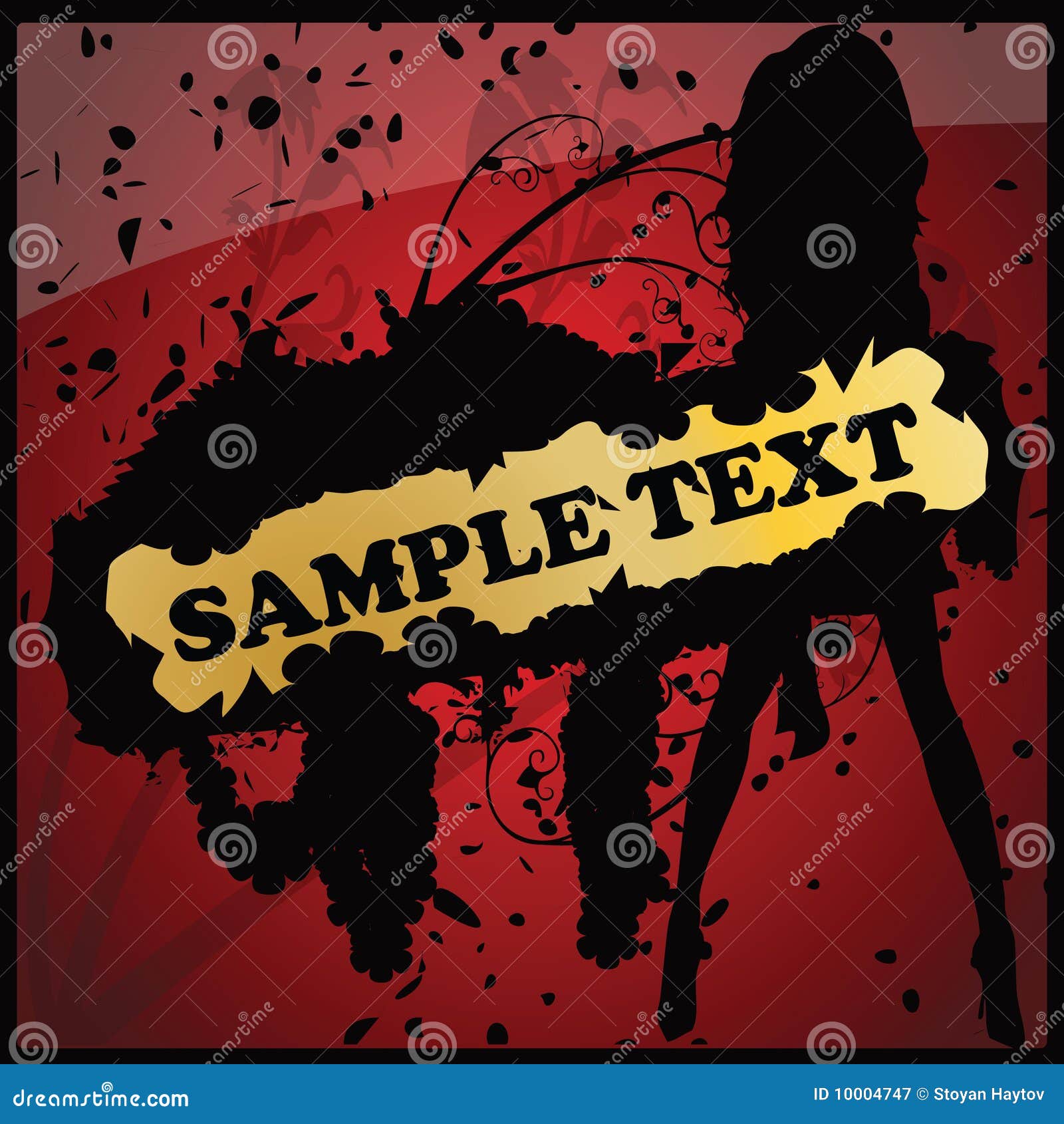 Fashion ink flayer stock vector. Illustration of dribble - 10004747