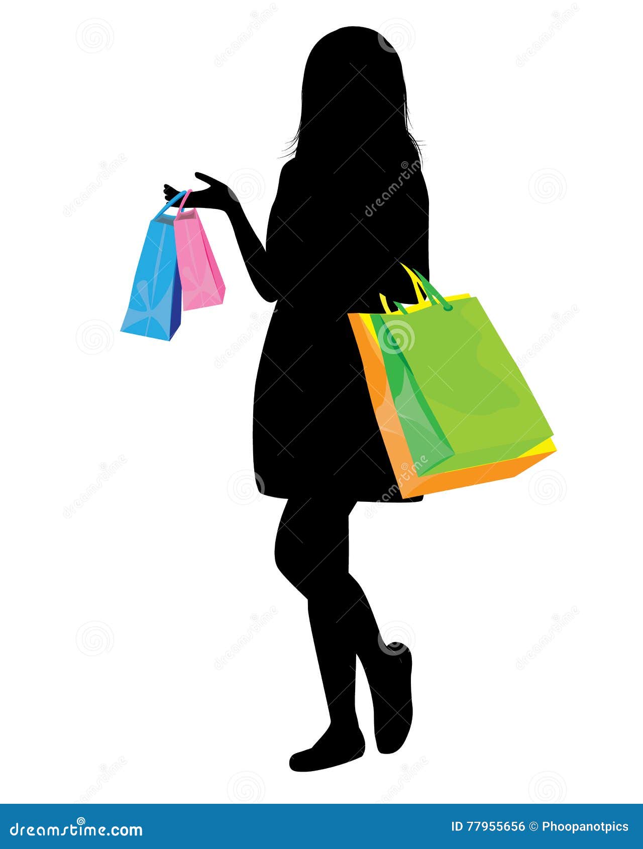 Fashion lady shape stock vector. Illustration of fashion - 77955656