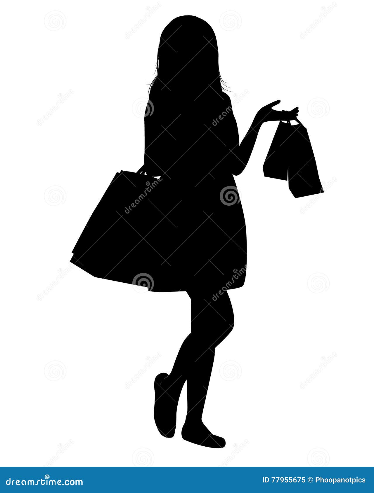 Fashion lady shape stock vector. Illustration of modern - 77955675