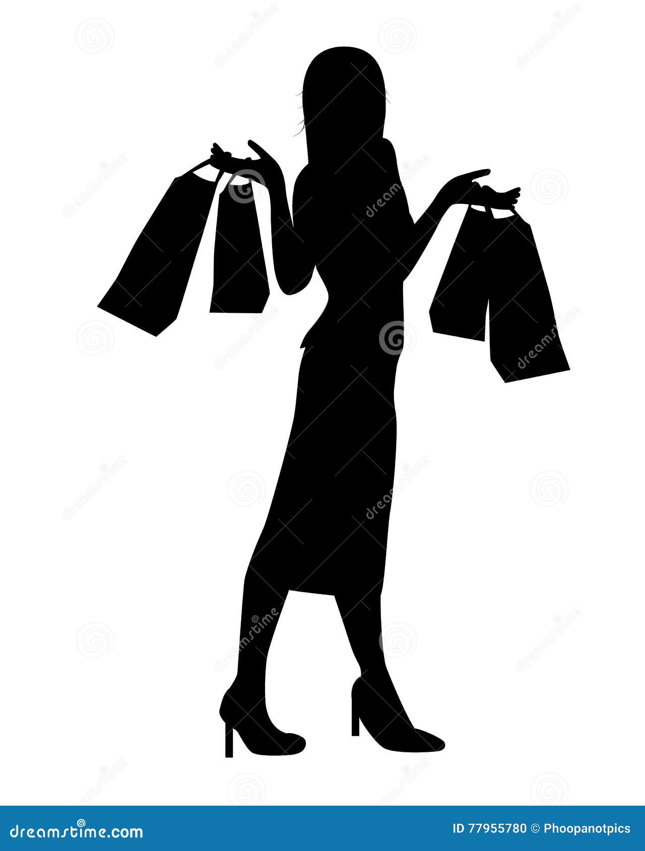 Fashion lady shape stock vector. Illustration of beauty - 77955780