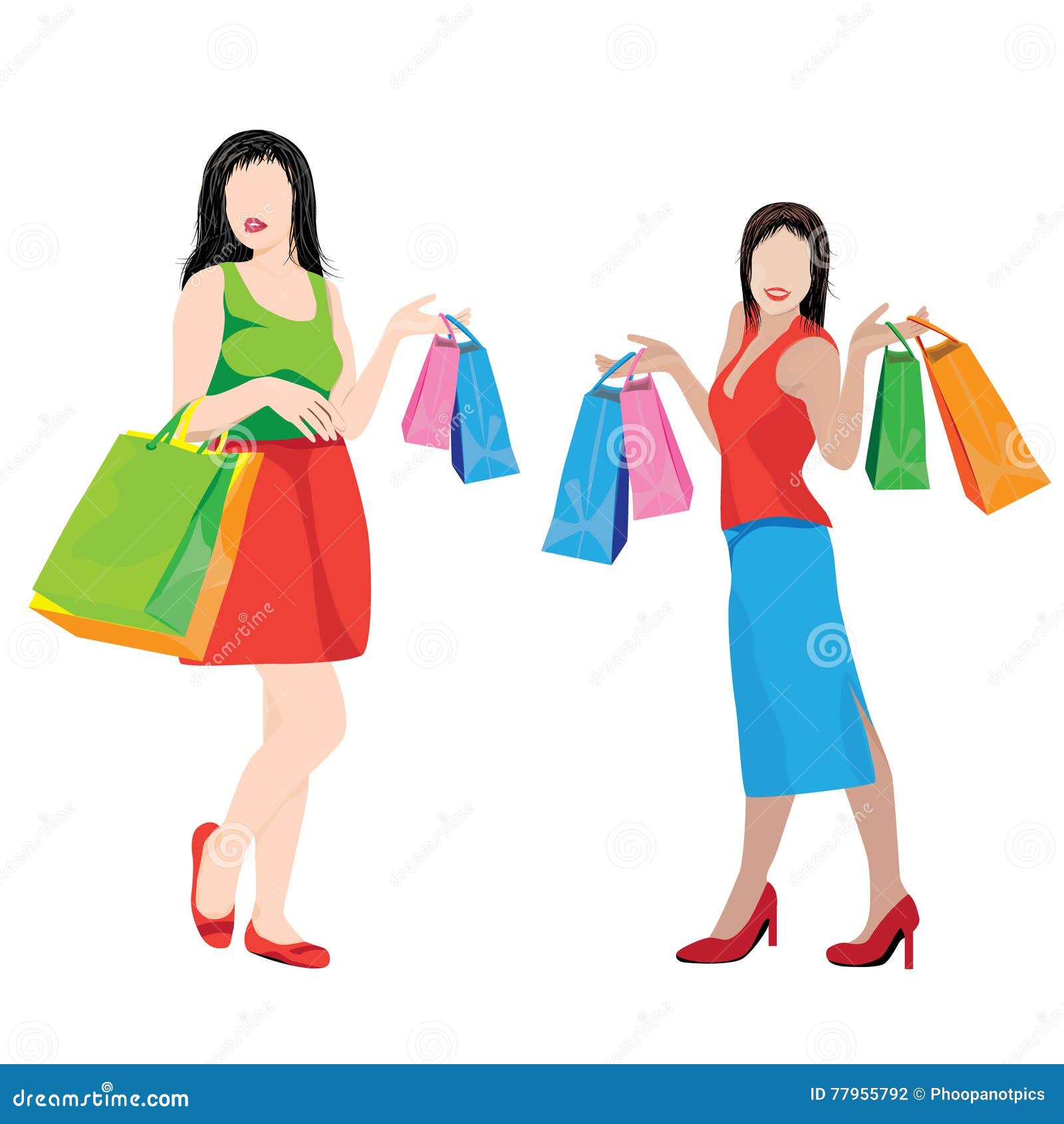 Fashion lady shape stock vector. Illustration of fashion - 77955792