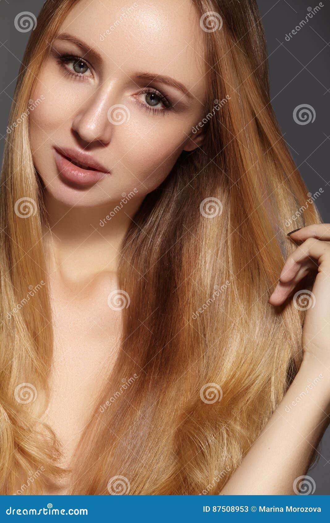 Fashion Long Hair. Beautiful Blond Girl. Healthy Straight Shiny Hair ... Fashion Long Hair. Beautiful Blond Girl. Healthy Straight Shiny Hair ...