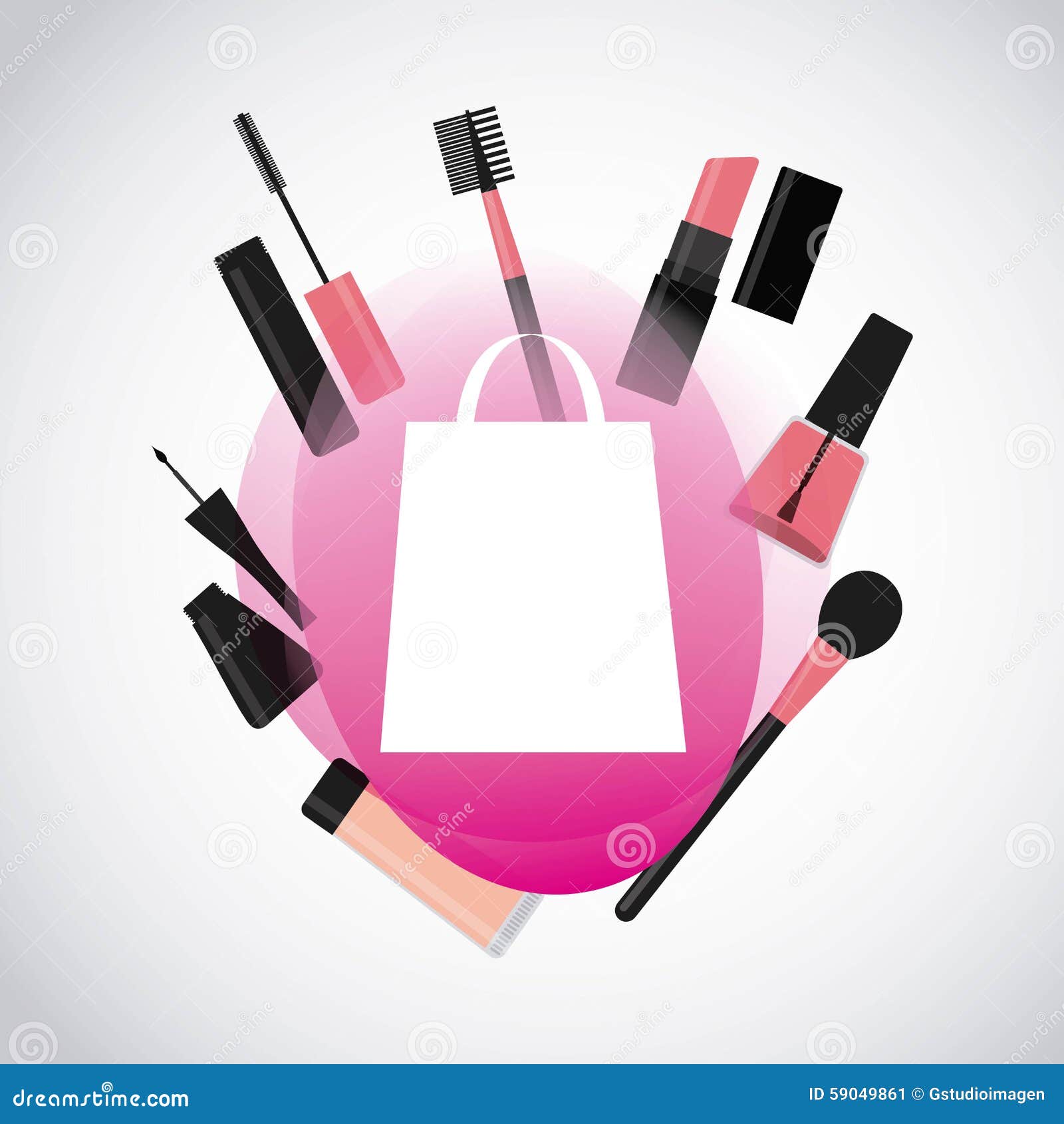 Fashion make up stock vector. Illustration of fashion - 59049861