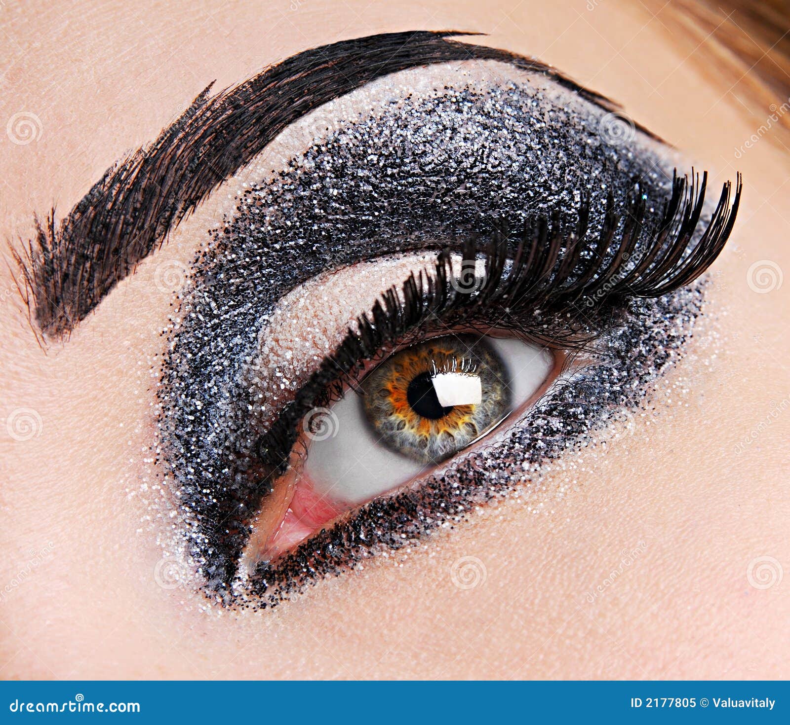 Fashion make up of eye. stock image. Image of face, makeup - 2177805