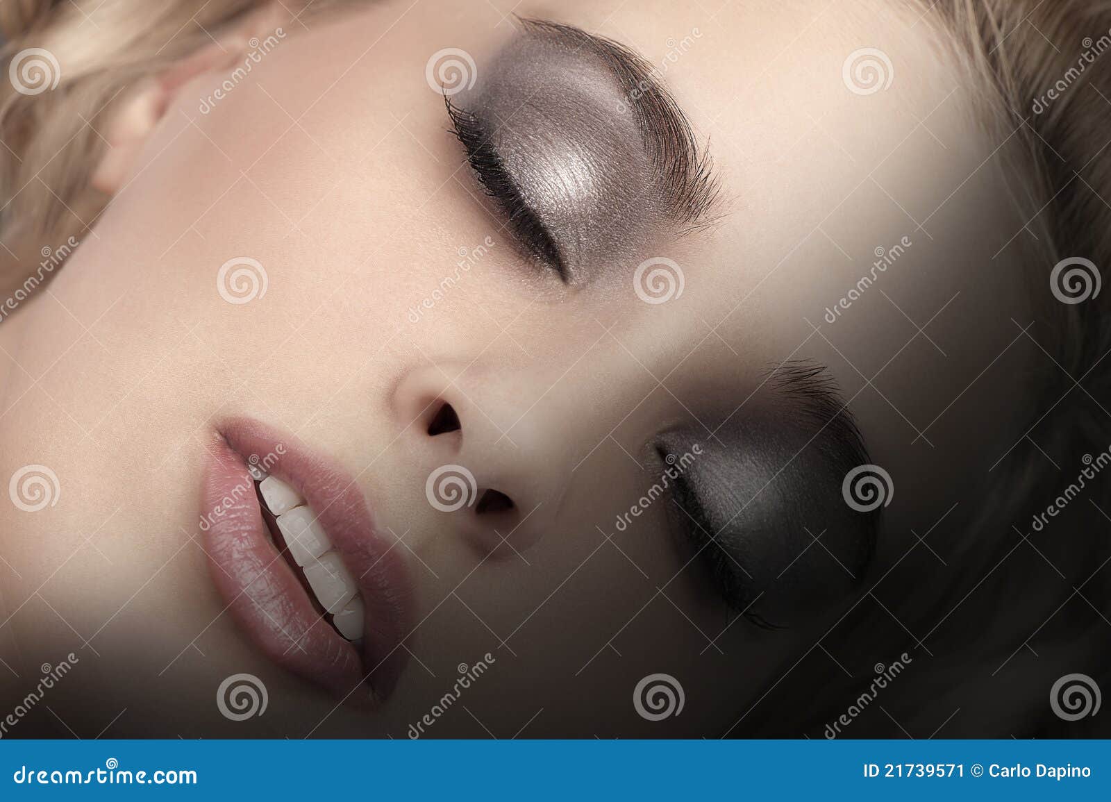 Fashion make up girl stock image. Image of adult, eyeshadow - 21739571
