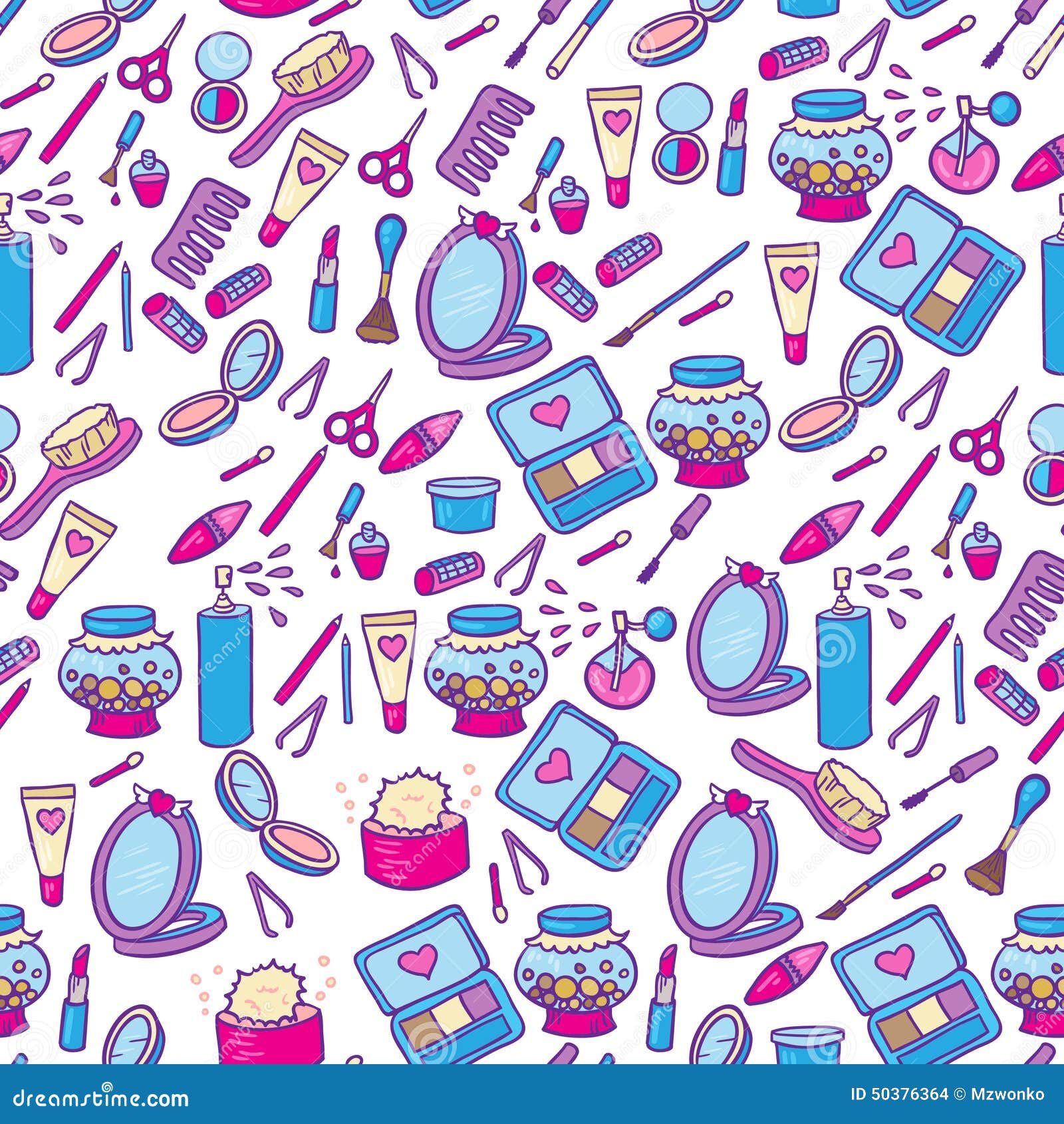 Fashion Makeup Pattern Stock Illustration Illustration Of Icon 50376364