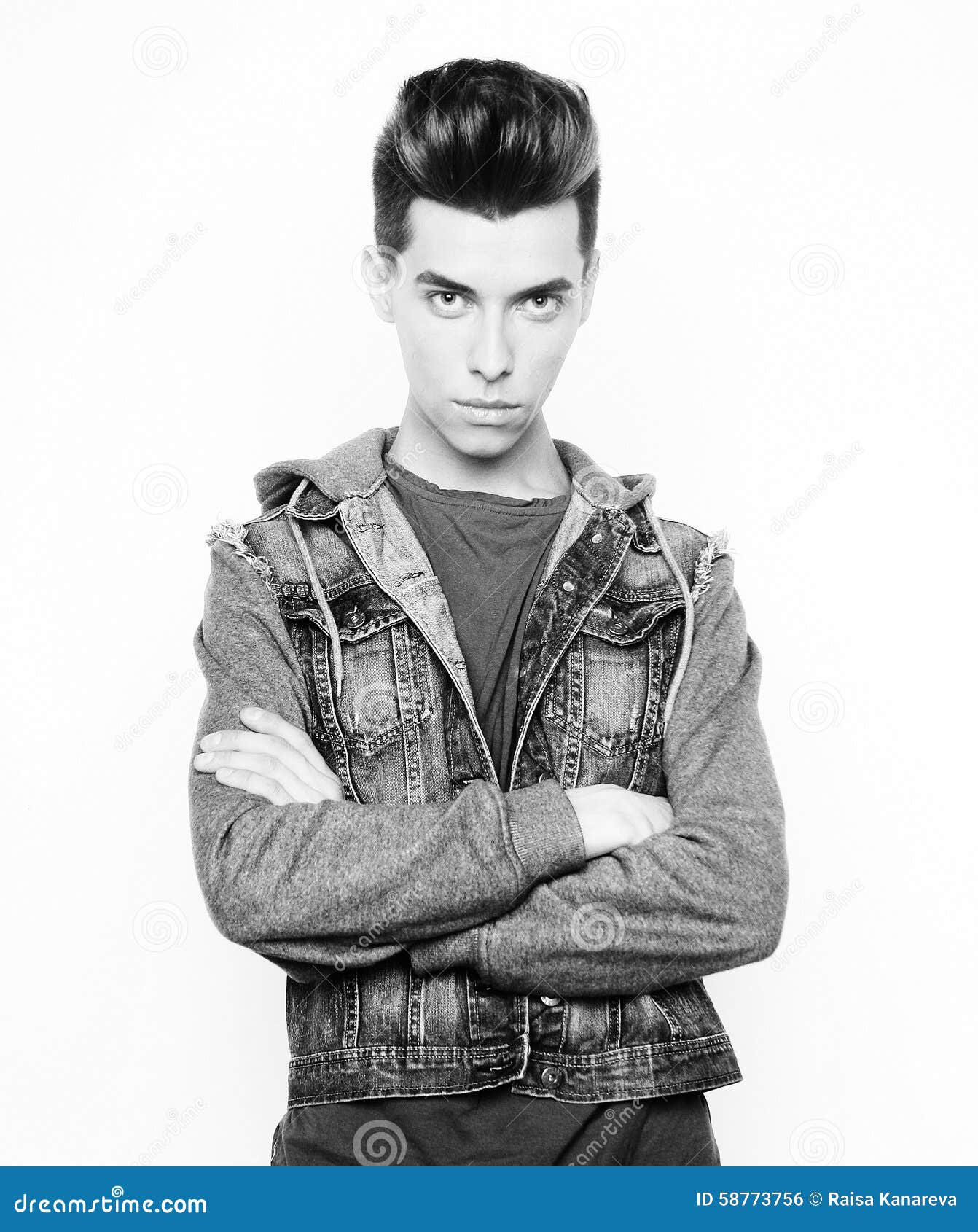 Fashion Male Posing in Studio Stock Photo - Image of model, fashion ...