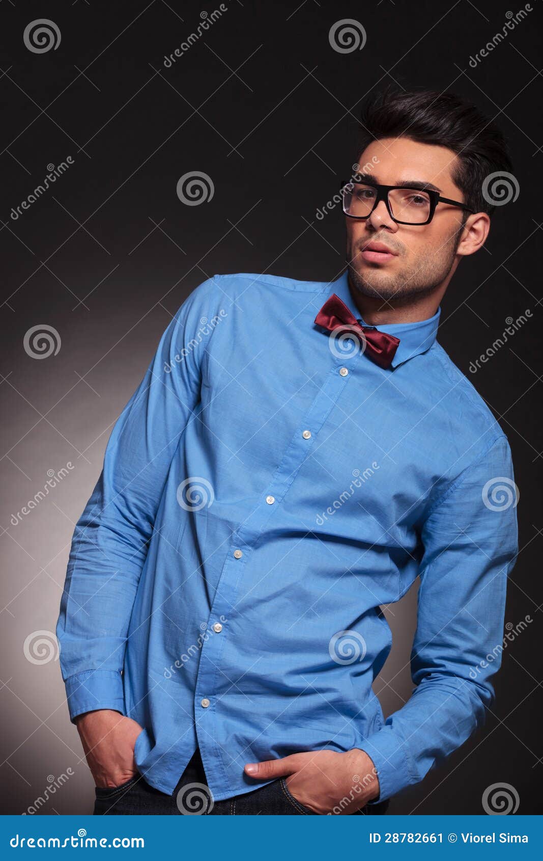 Fashion Man Dressed Casually Stock Image - Image of elegant, jeans ...