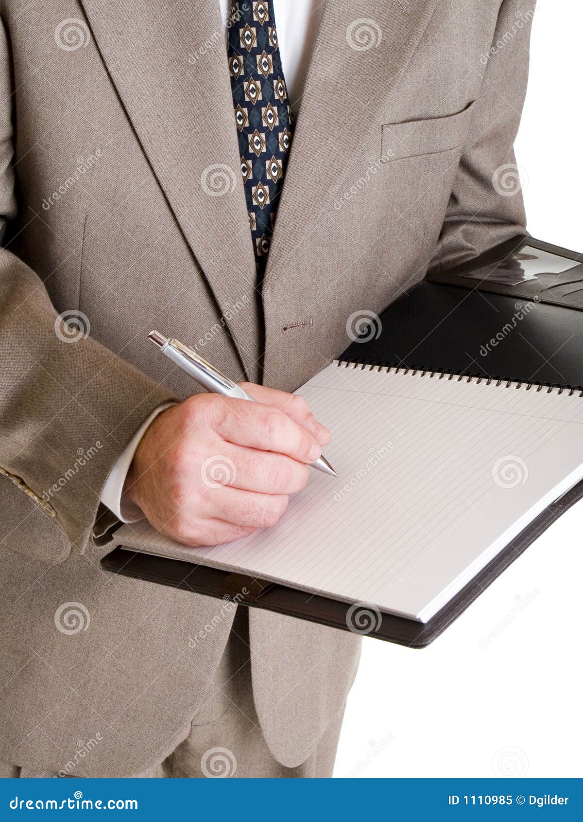 Fashion - Men - Businessman Taking Notes Stock Image - Image of holding ...