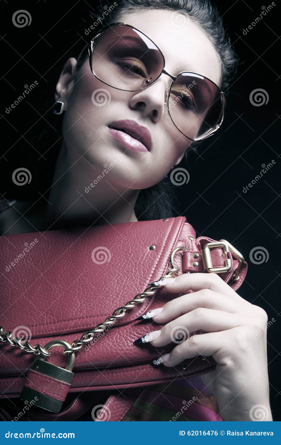 Fashion model with a bag stock photo. Image of fashion - 62016476