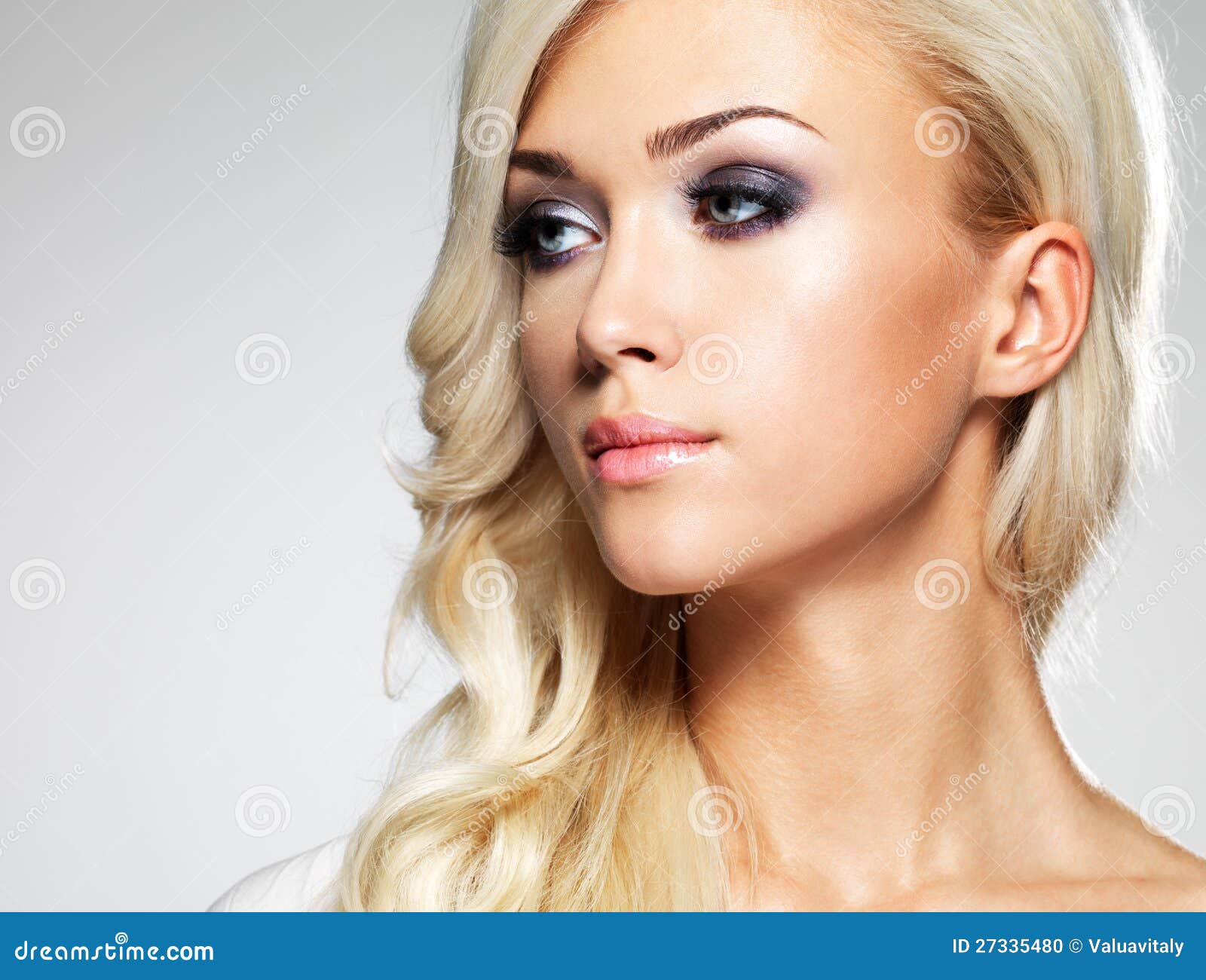 Fashion Model with Bright Make-up. Stock Photo - Image of high, contast ...
