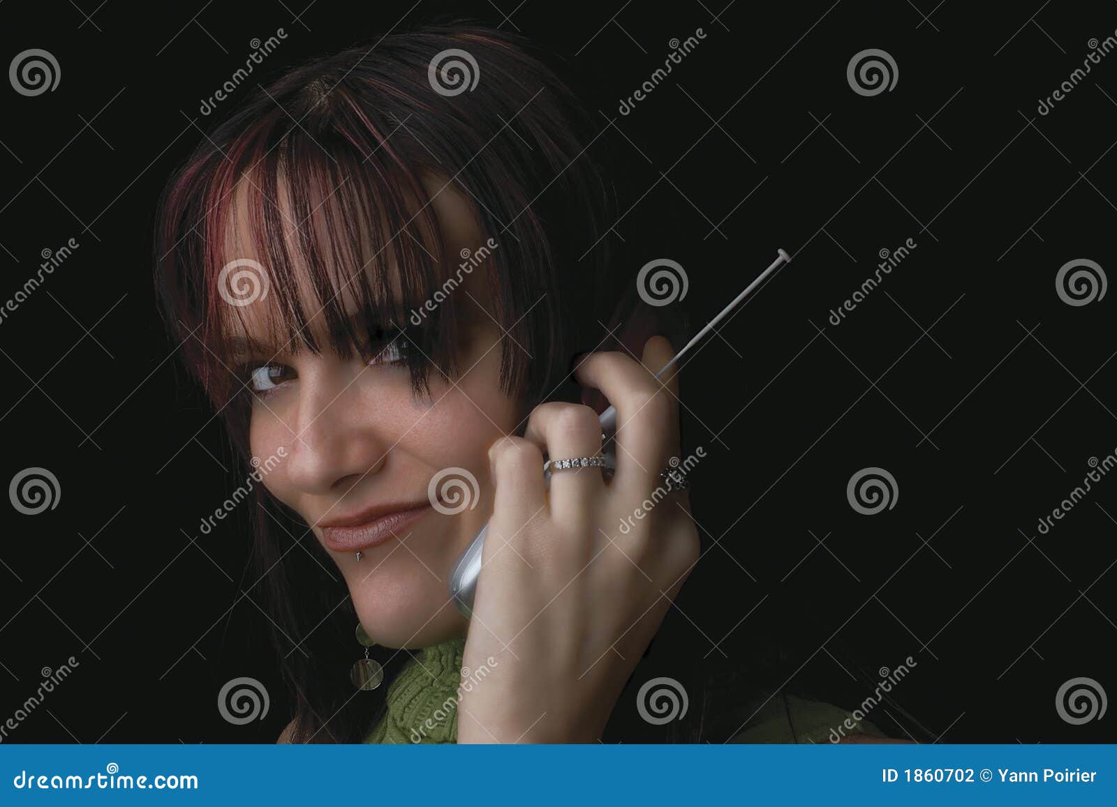 Fashion model - Cell phone stock photo. Image of mobile - 1860702
