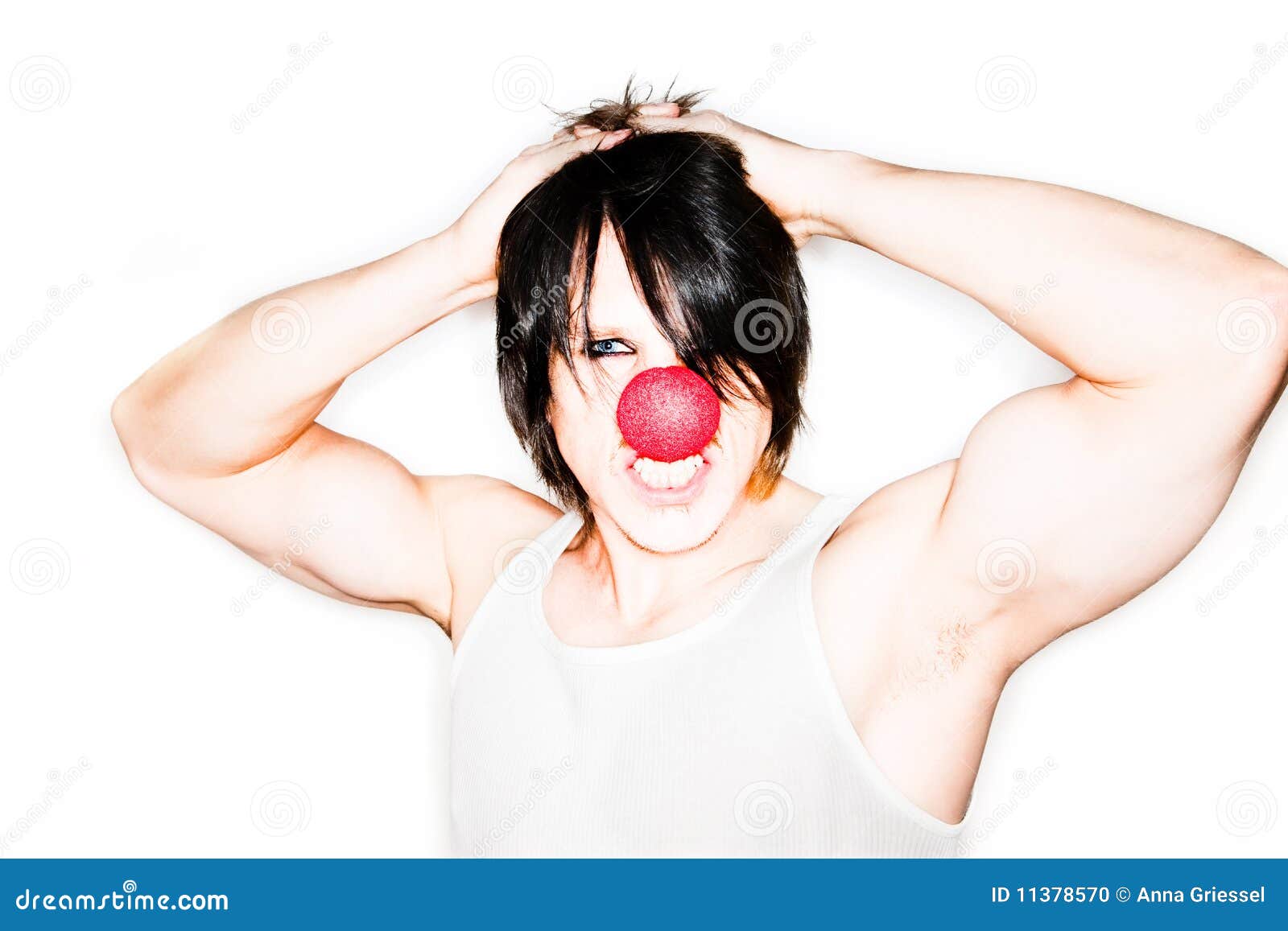 Fashion Model Clown stock photo. Image of comic, muscle - 11378570