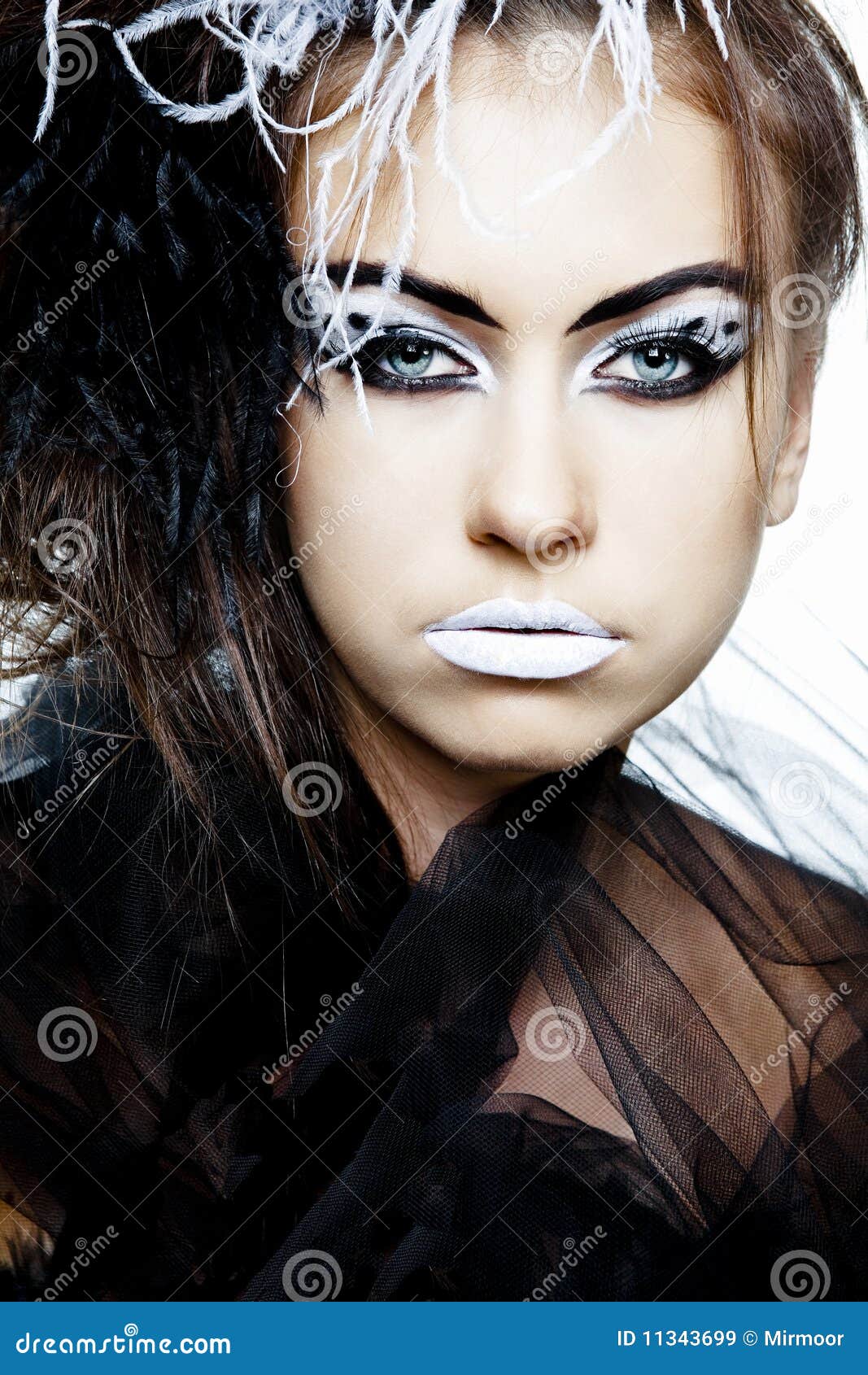 Fashion Model with Full Make-up. Stock Image - Image of head, fashion ...