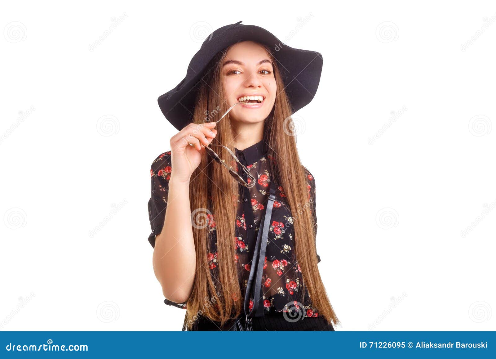 Fashion model in hat stock image. Image of model, confident - 71226095