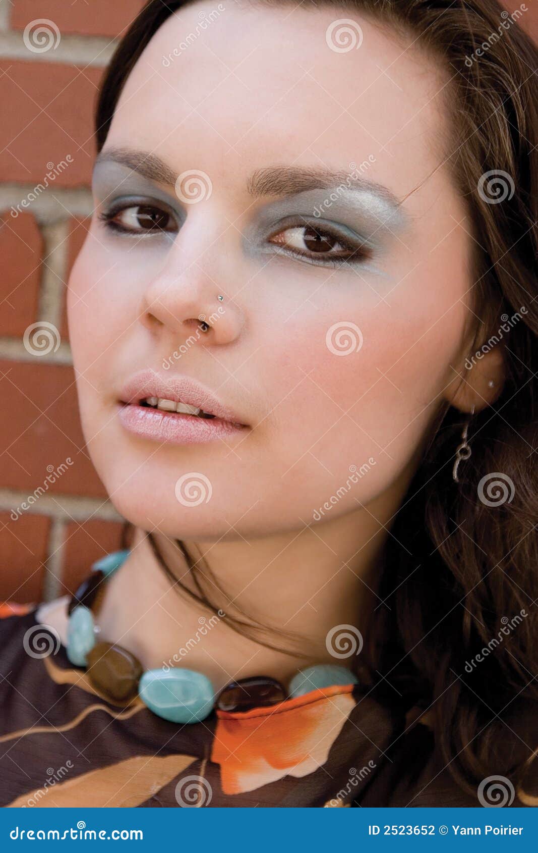 Fashion model - head shot stock photo. Image of caucasian - 2523652