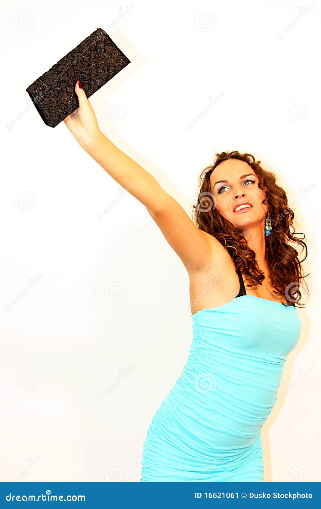 Fashion Model Holding a Purse Stock Image - Image of stylish, feminine ...