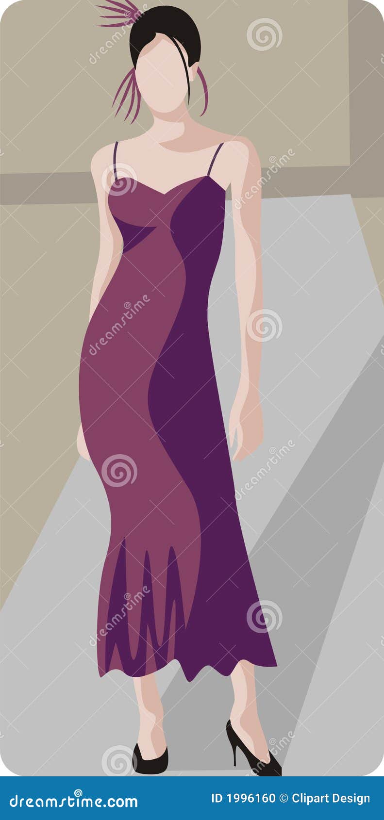 Fashion Model Illustration stock vector. Illustration of vector - 1996160