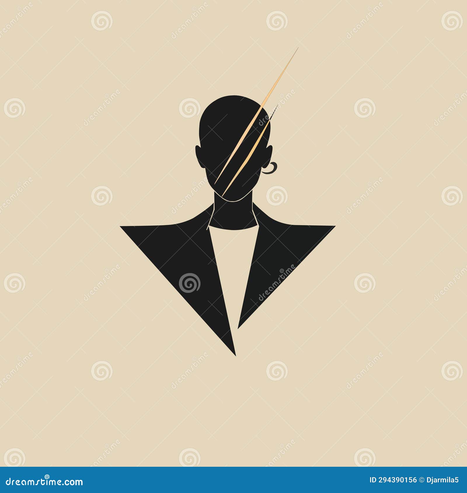 Fashion Model Logo in Minimalist Style Stock Vector - Illustration of ...