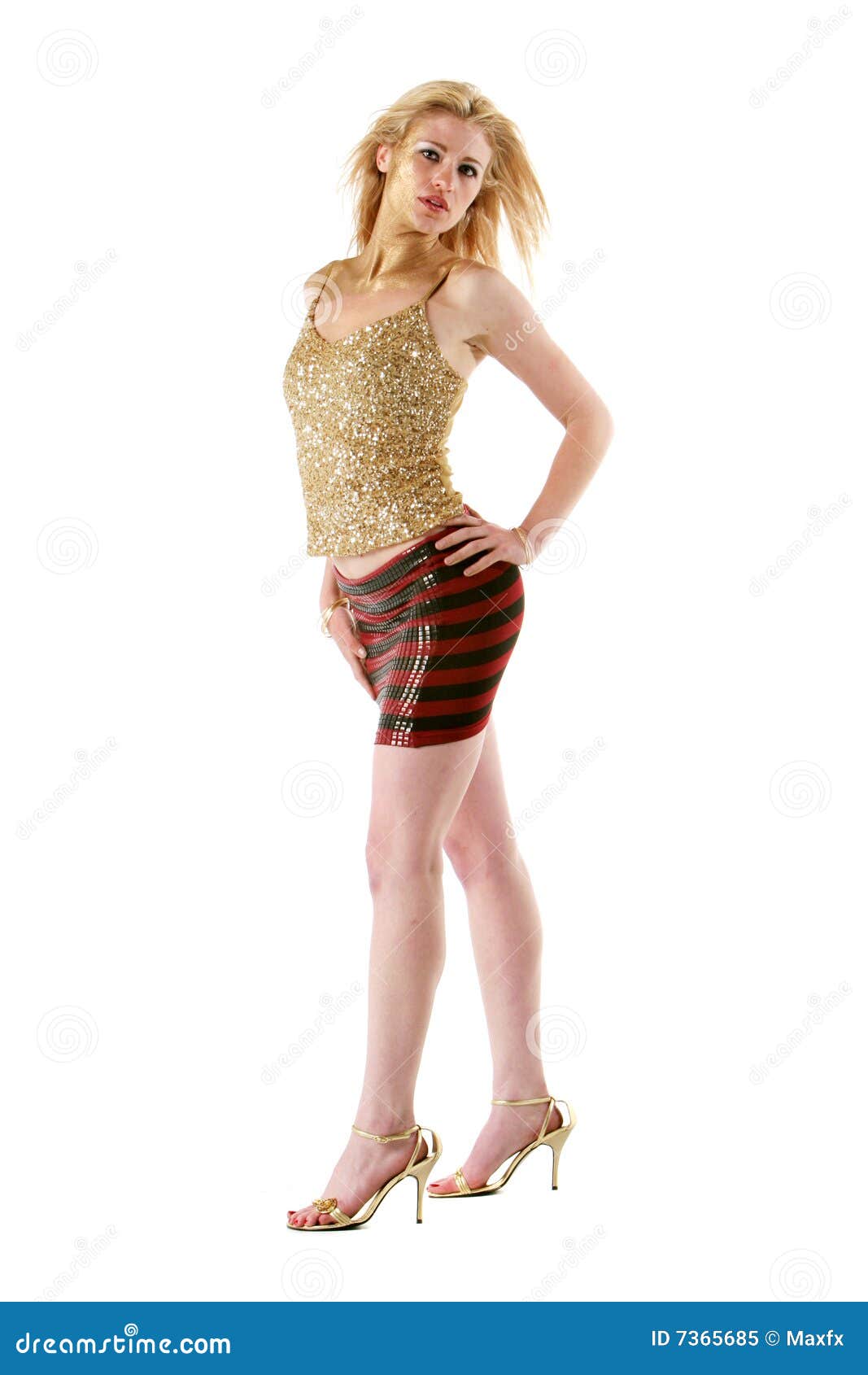 Fashion Model in Mini Skirt Stock Image - Image of gorgeous, model: 7365685