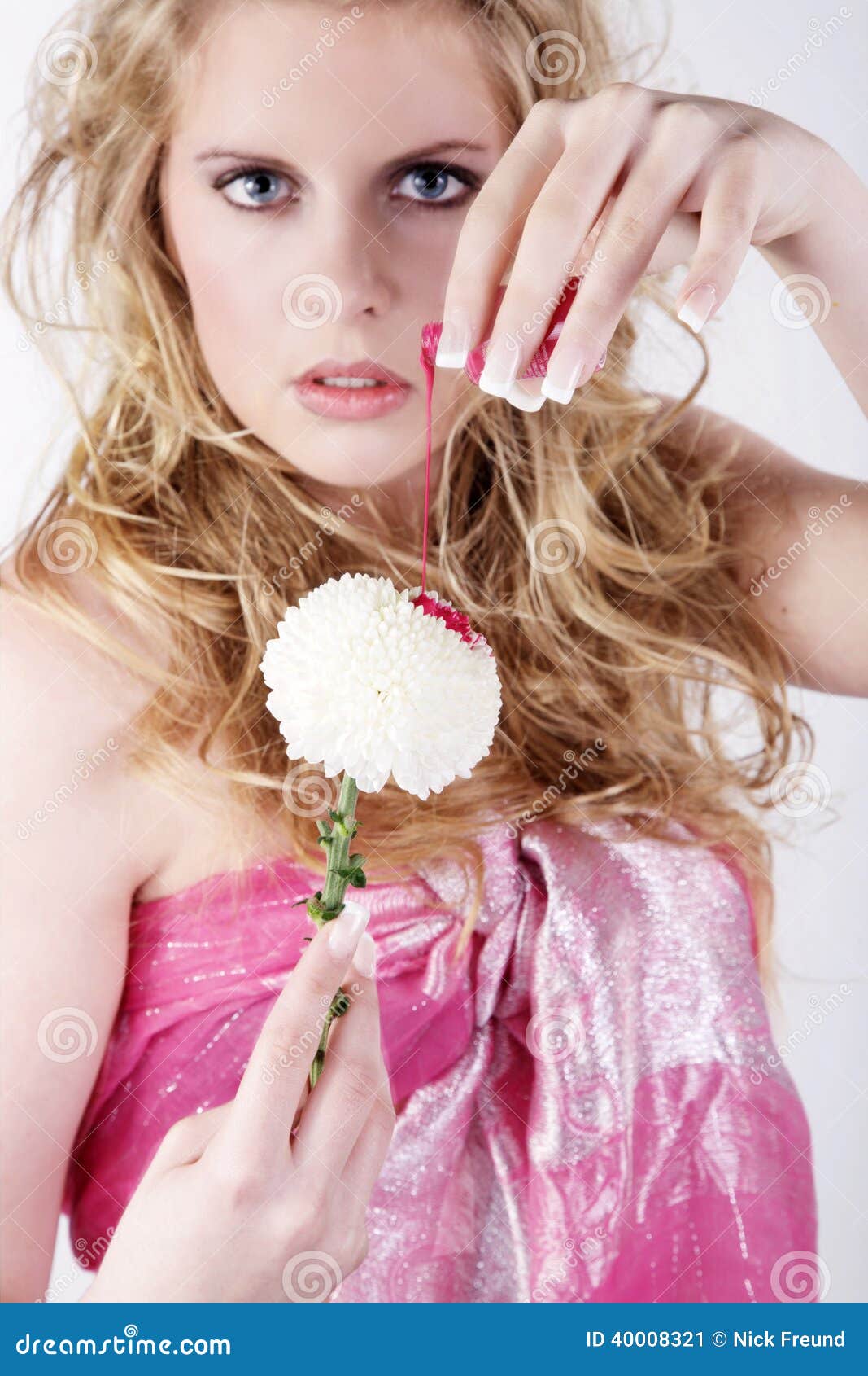 Fashion Model in Pink Style Stock Image - Image of female, attractive ...