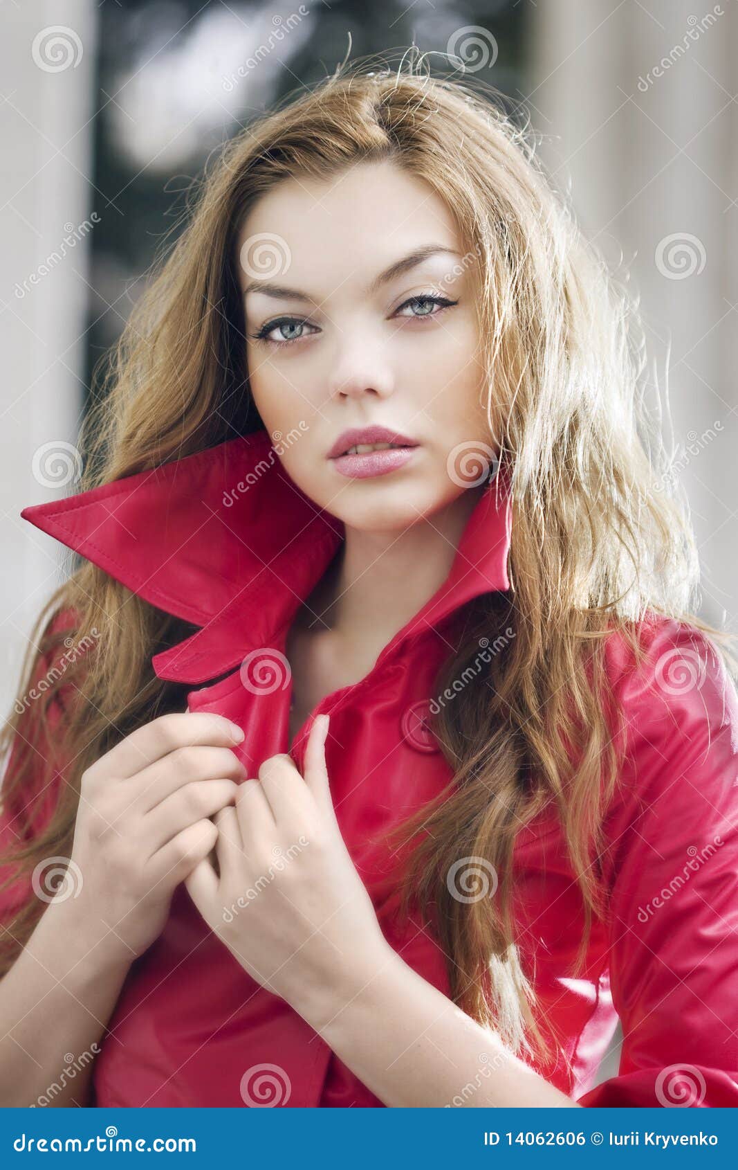 Fashion Model Posing in Jacket Stock Photo - Image of beautiful, nature ...