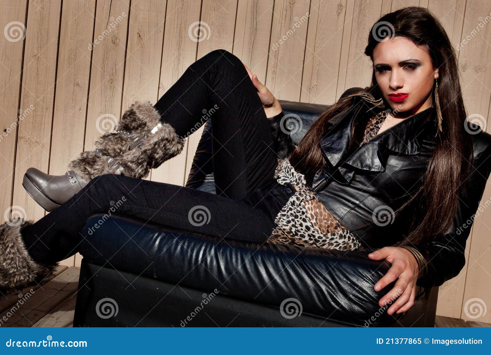 Fashion Model Posing in Jeans Stock Image - Image of fashion, jeans ...