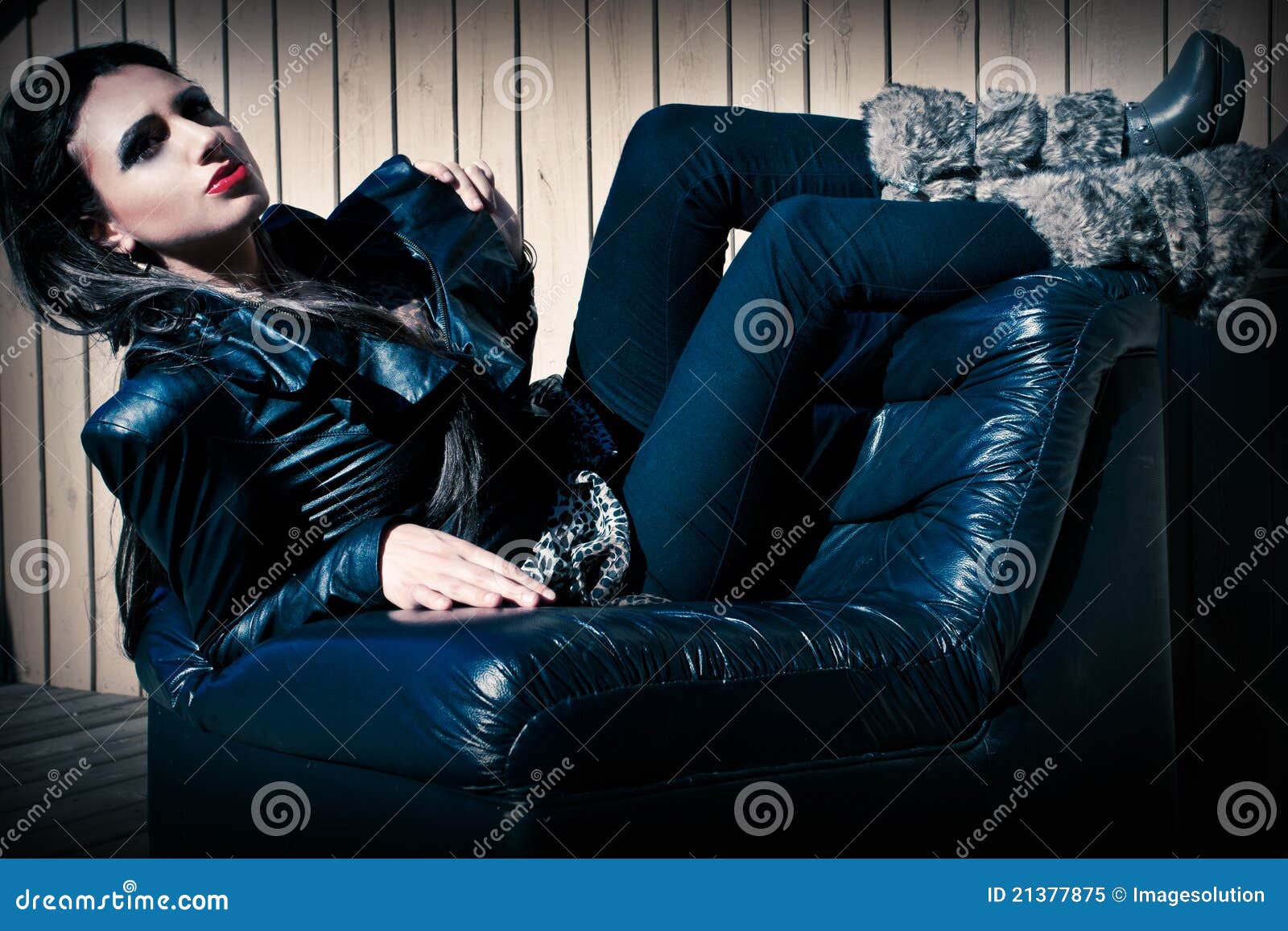 Fashion Model Posing in Jeans Stock Image - Image of casual, caucasian ...