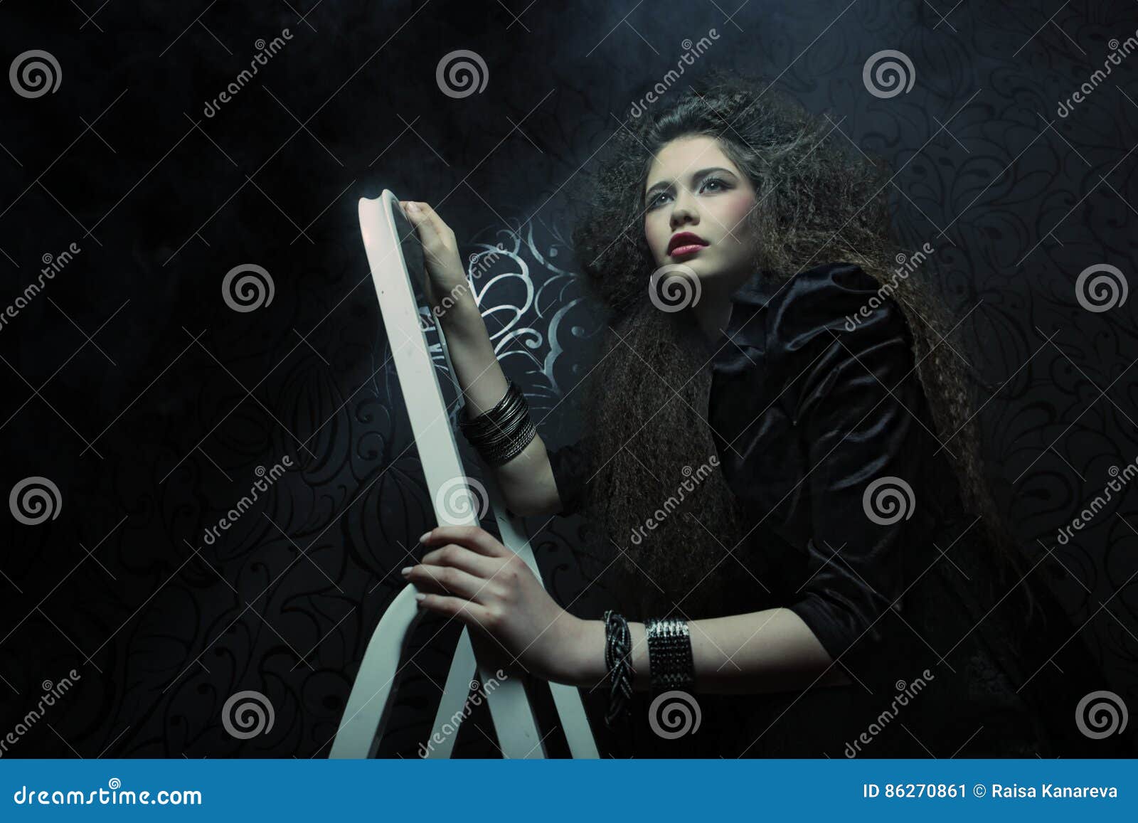 Fashion Model with Posing in the Studio Stock Image - Image of posing ...
