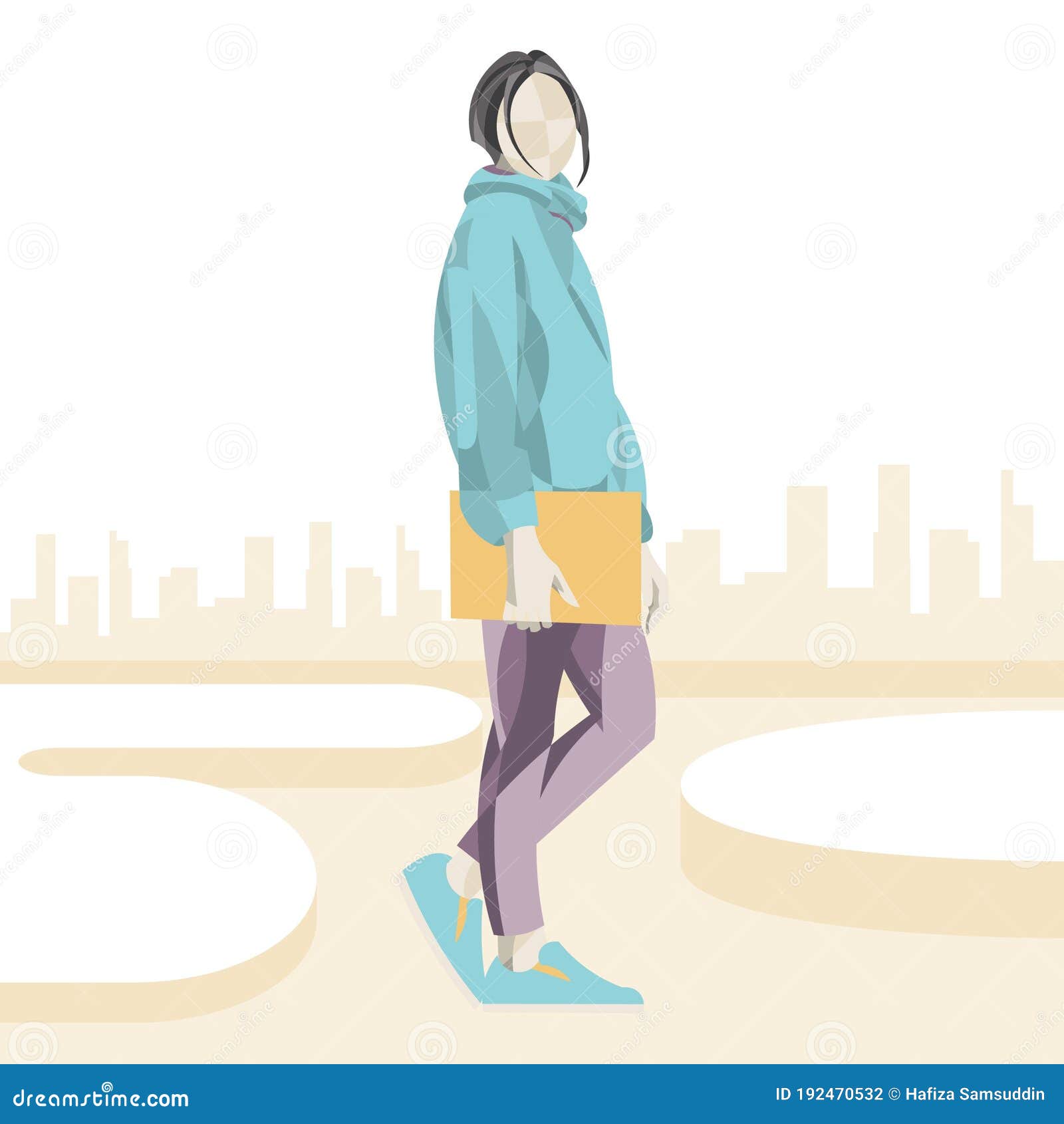 Fashion Model Posing. Vector Illustration Decorative Design Stock ...