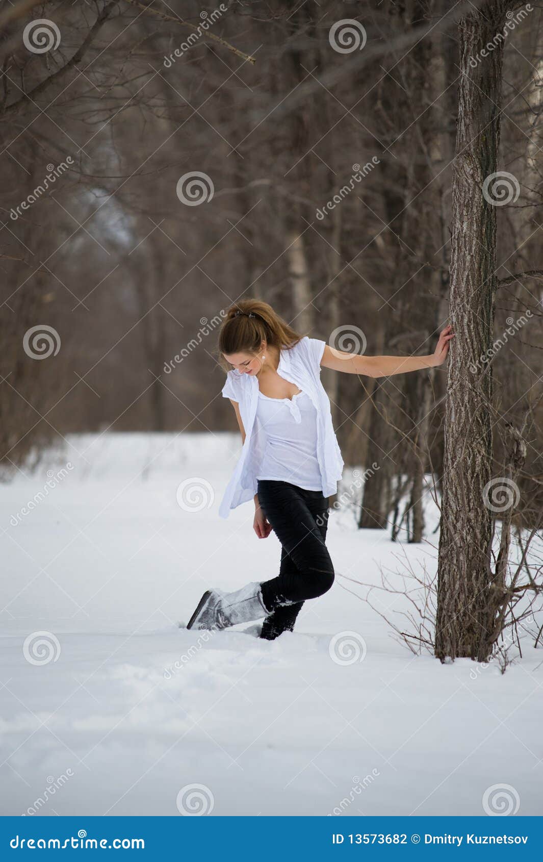 Fashion Model Posing In Winter Stock Photo - Image of colorful, people ...