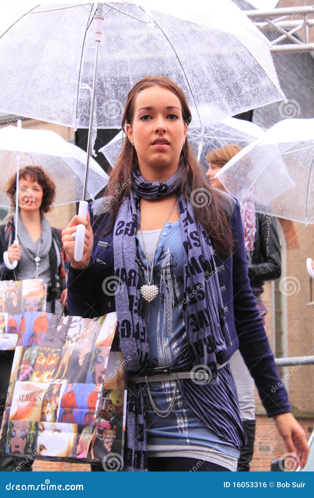 Fashion model in the rain editorial photo. Image of classy - 16053316