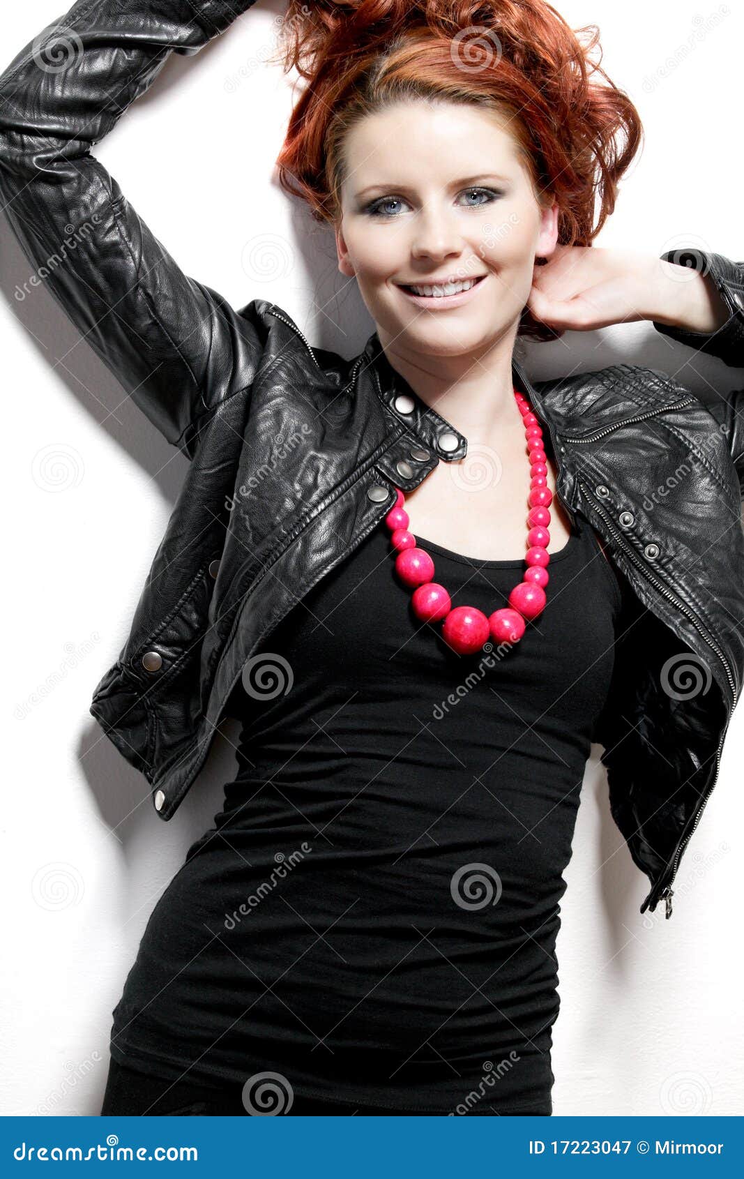 Fashion Model with Red Hair. Stock Image - Image of human, makeup: 17223047