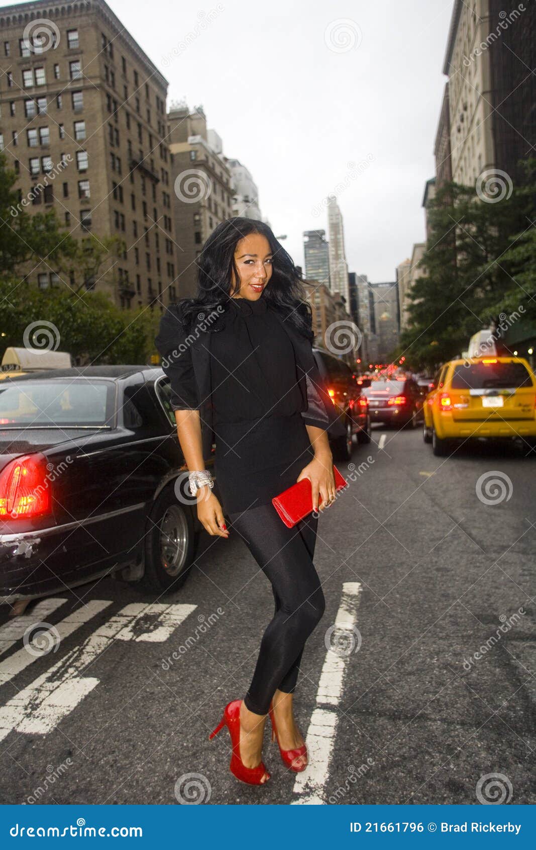 Fashion Model in Street stock photo. Image of cheerful - 21661796
