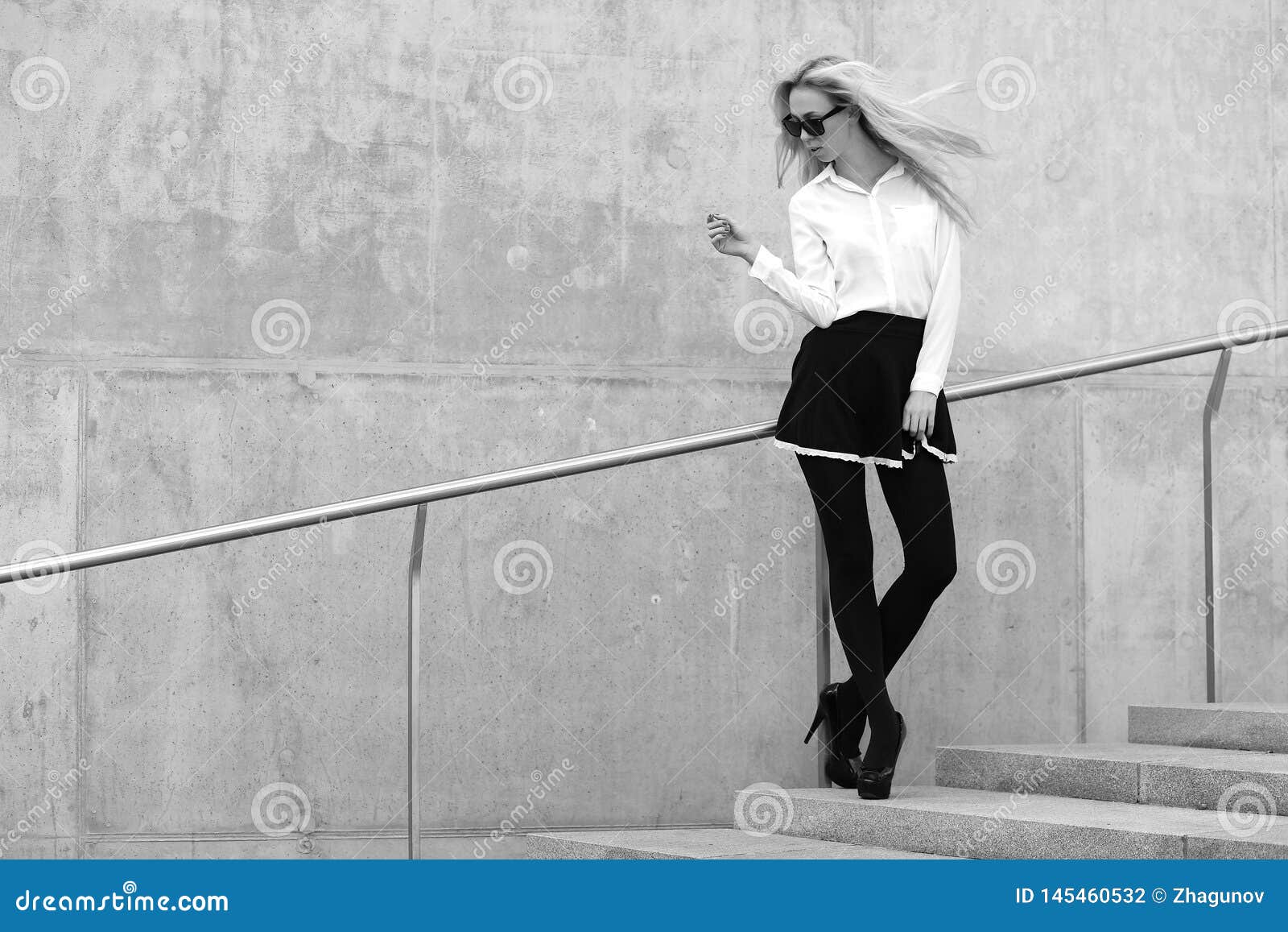 Fashion Model on the Street Stock Photo - Image of posing, slim: 145460532