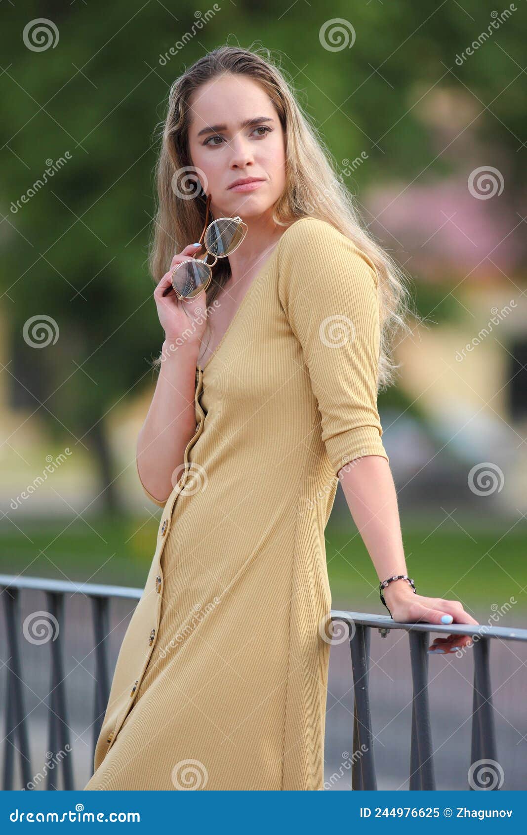 Fashion Model in the Street Stock Image - Image of shopping, city ...