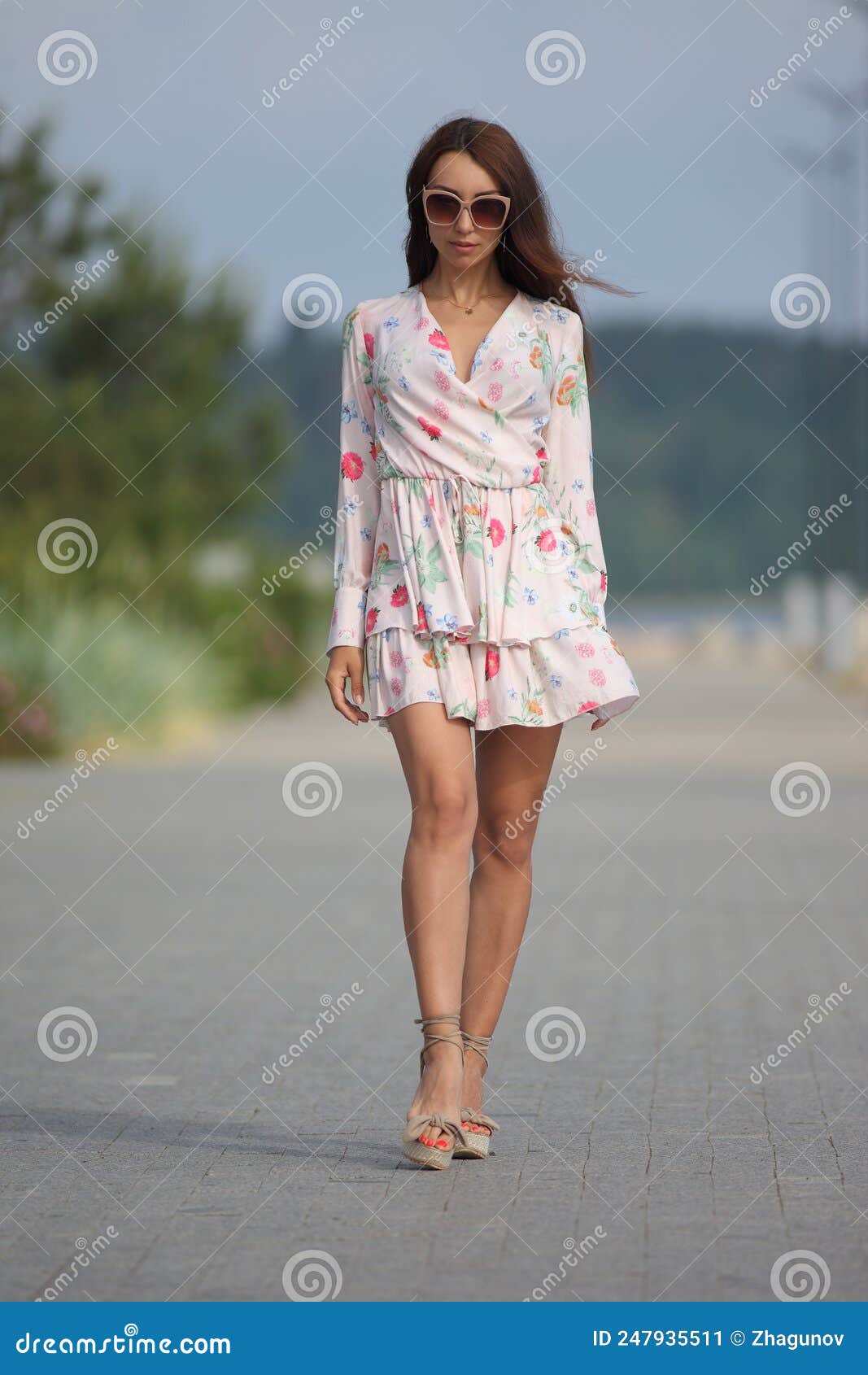 Fashion Model in the Street Stock Image - Image of adult, fashion ...