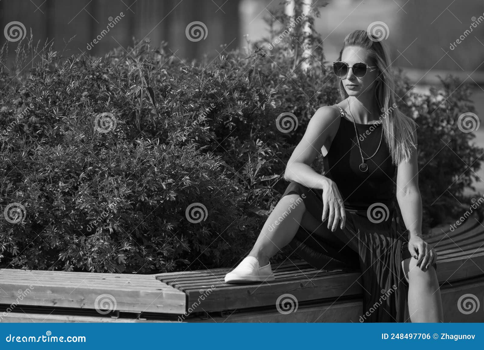Fashion Model in the Street Stock Photo - Image of posing, clothing ...