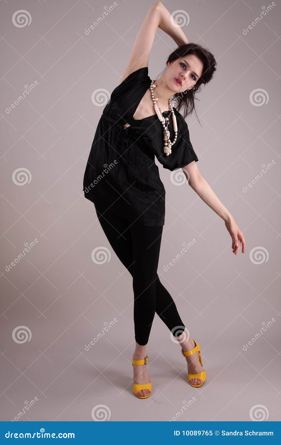 Fashion model in studio stock image. Image of glamour - 10089765