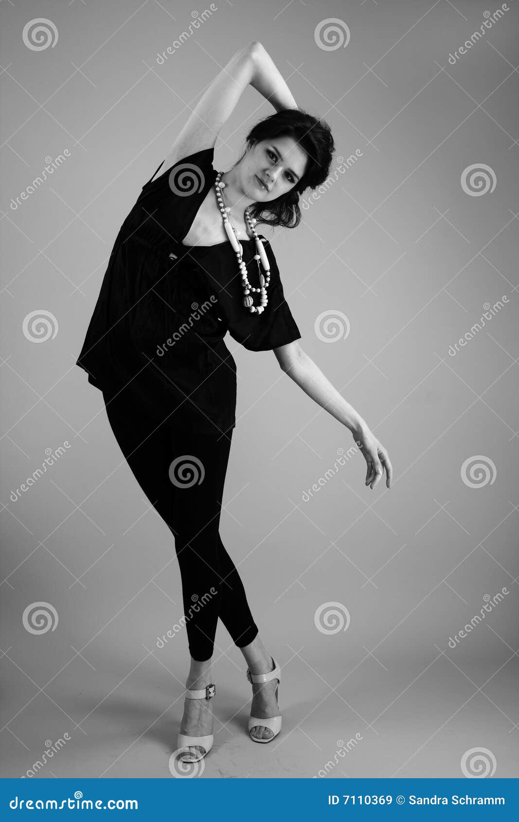 Fashion model in studio stock image. Image of cute, female - 7110369