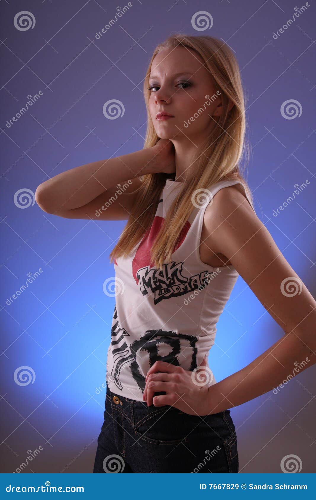 Fashion model in studio stock image. Image of beautiful - 7667829