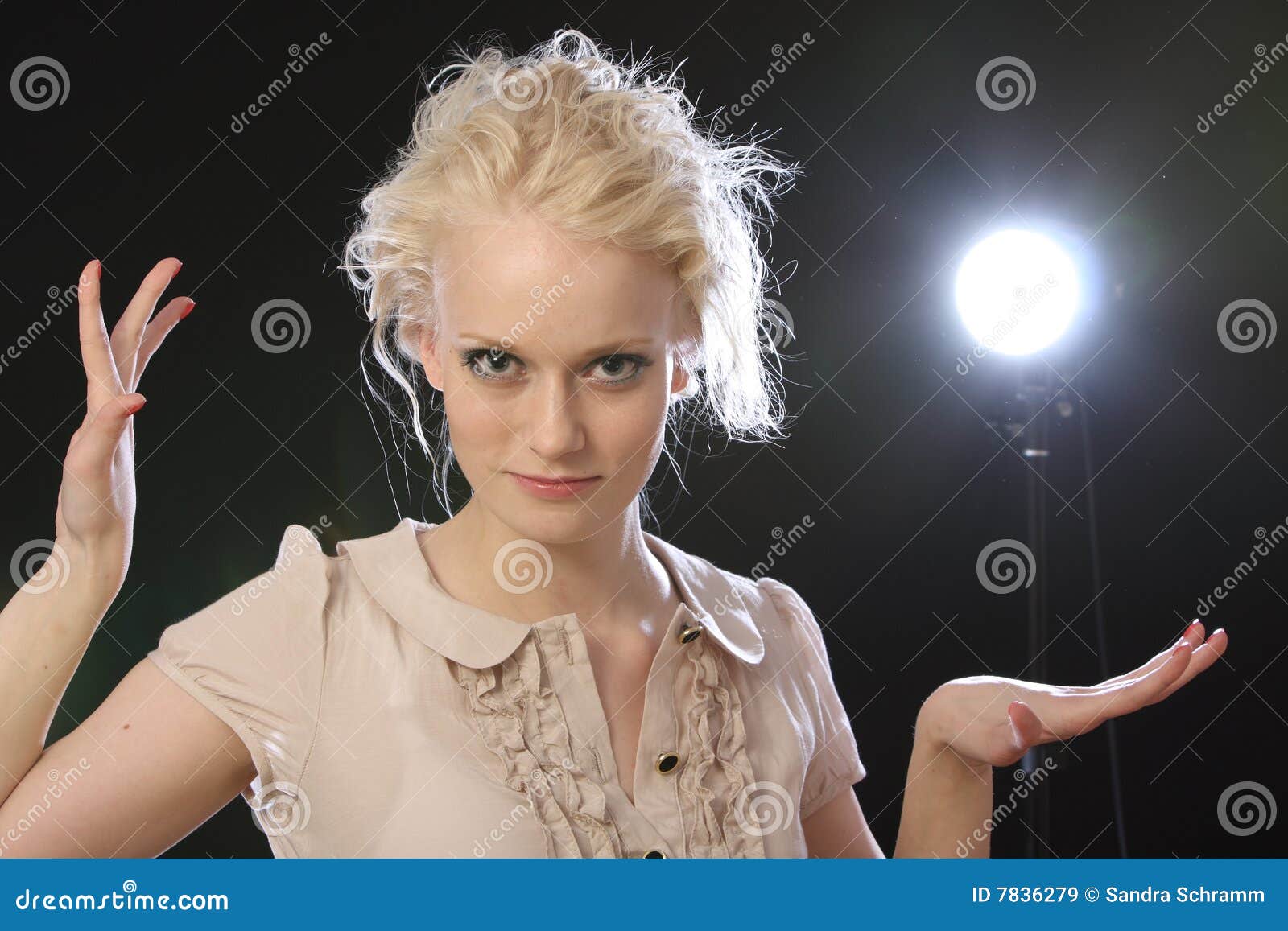 Fashion model in studio stock image. Image of model, pretty - 7836279