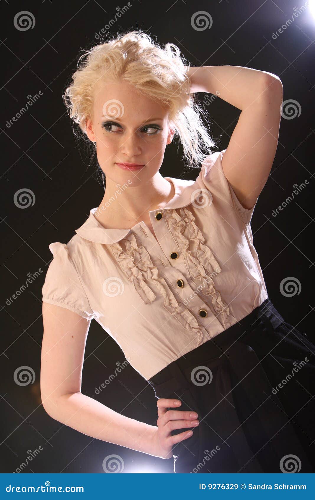 Fashion model in studio stock image. Image of beauty, lips - 9276329