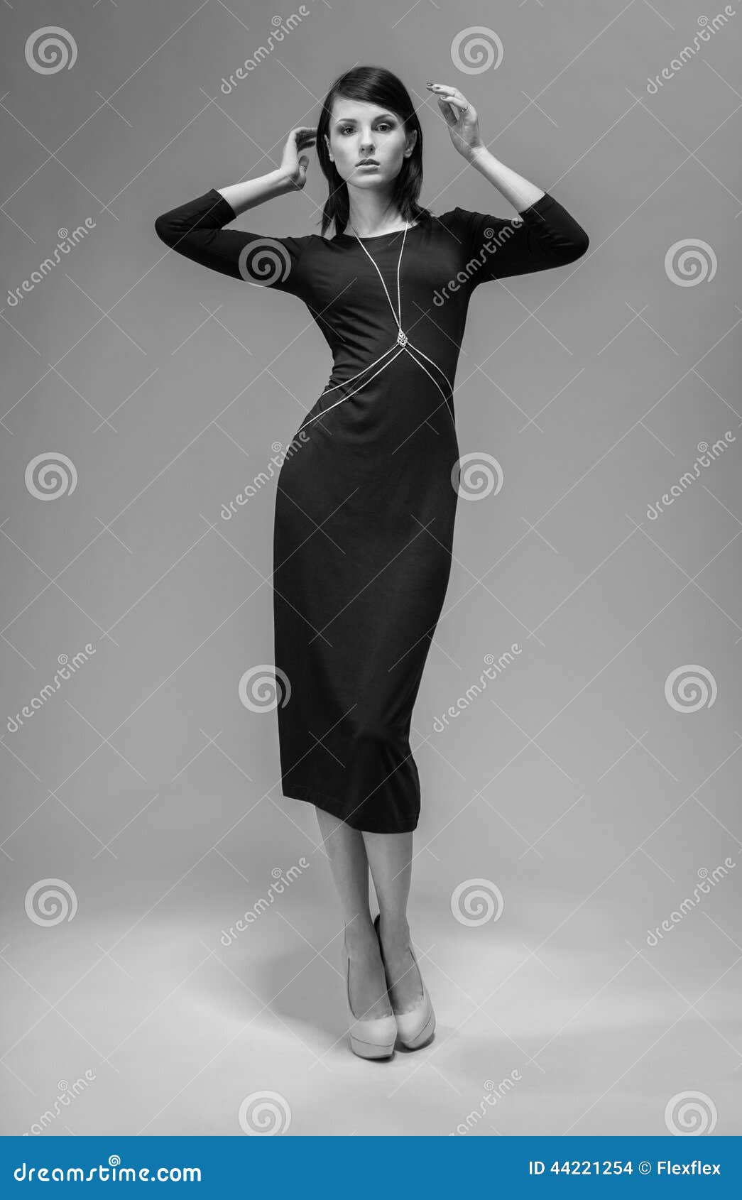 Fashion model in studio stock photo. Image of design - 44221254